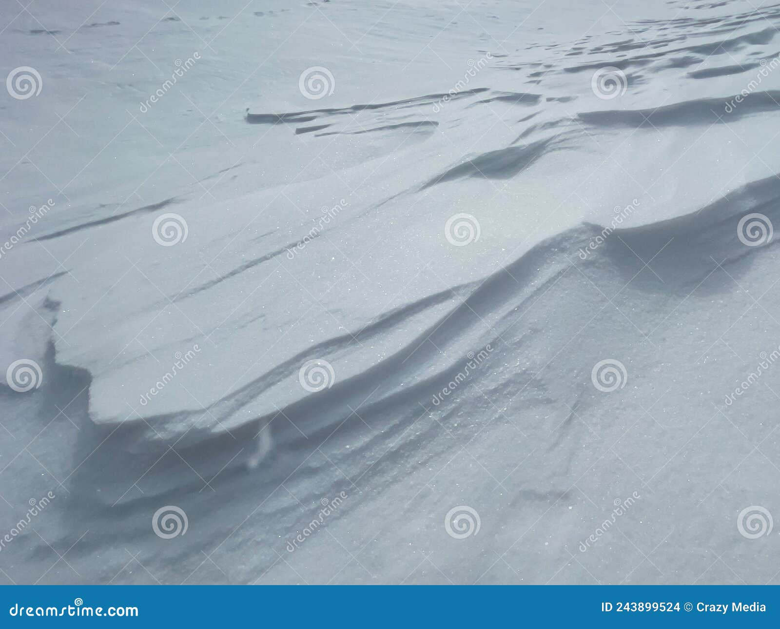 Shapes and Patterns on Snow Caused by Severe Storms Stock Photo - Image ...