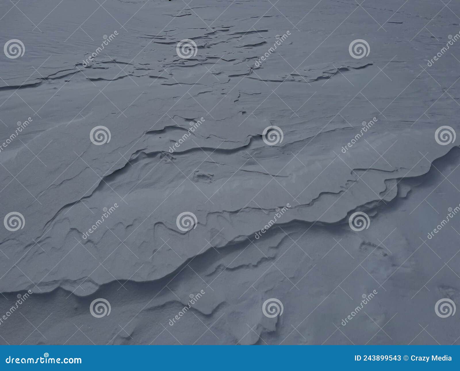 Shapes and Patterns on Snow Caused by Severe Storms Stock Image - Image ...