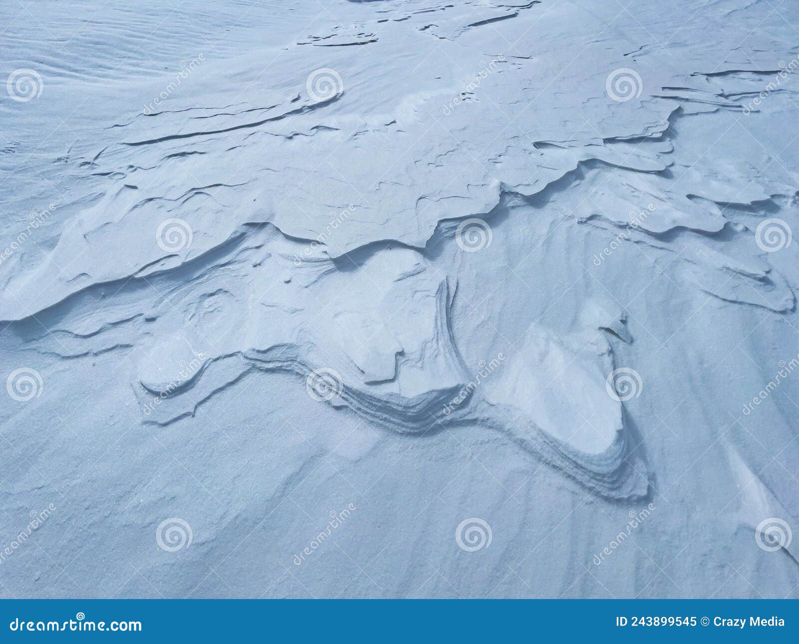 Shapes and Patterns on Snow Caused by Severe Storms Stock Image - Image ...