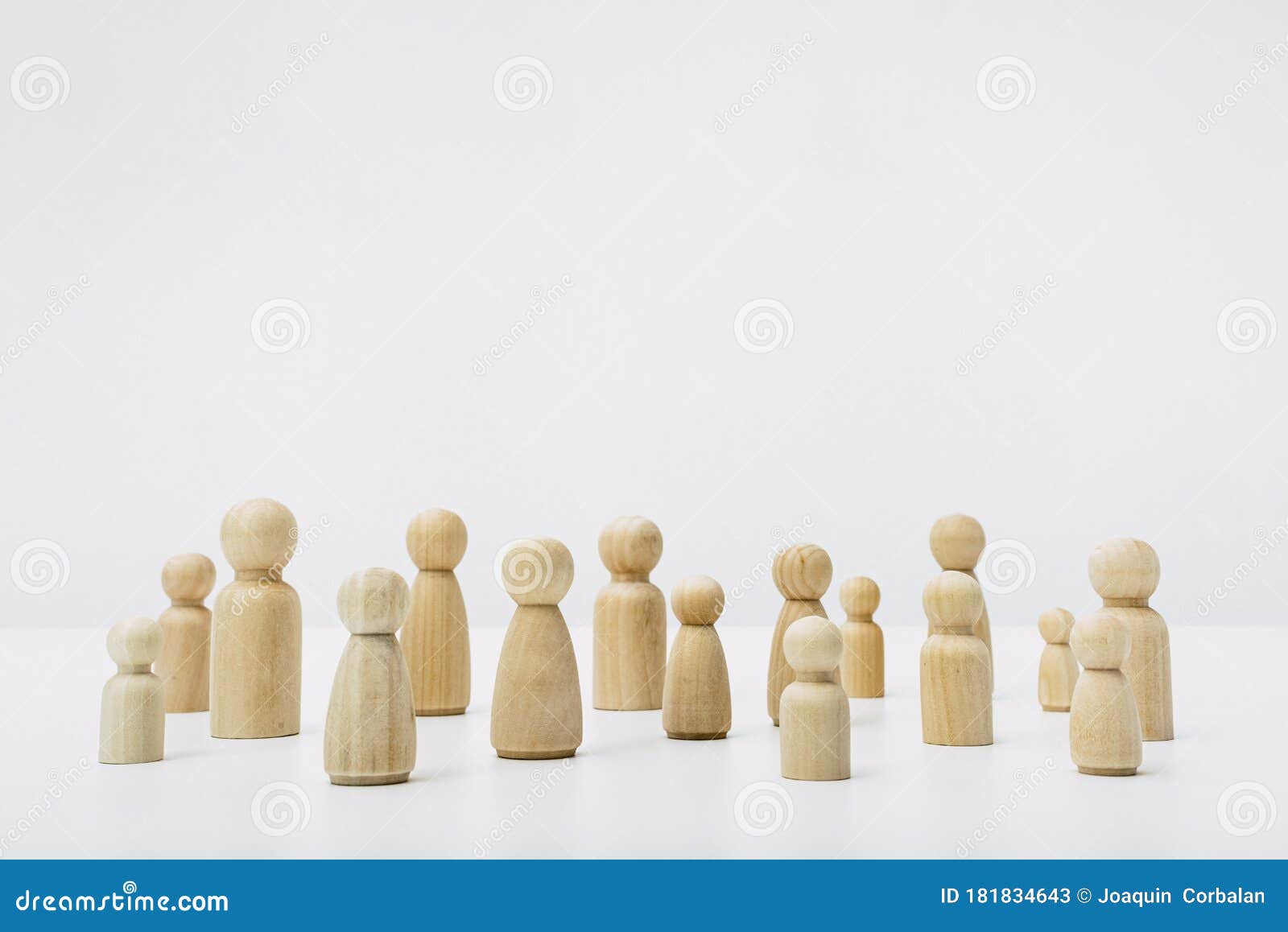 Shapes of People Grouped in Solidarity Community with Simple White ...