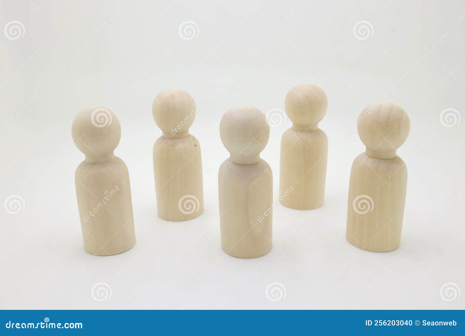 Shapes of People Grouped in Solidarity Community with Simple White ...