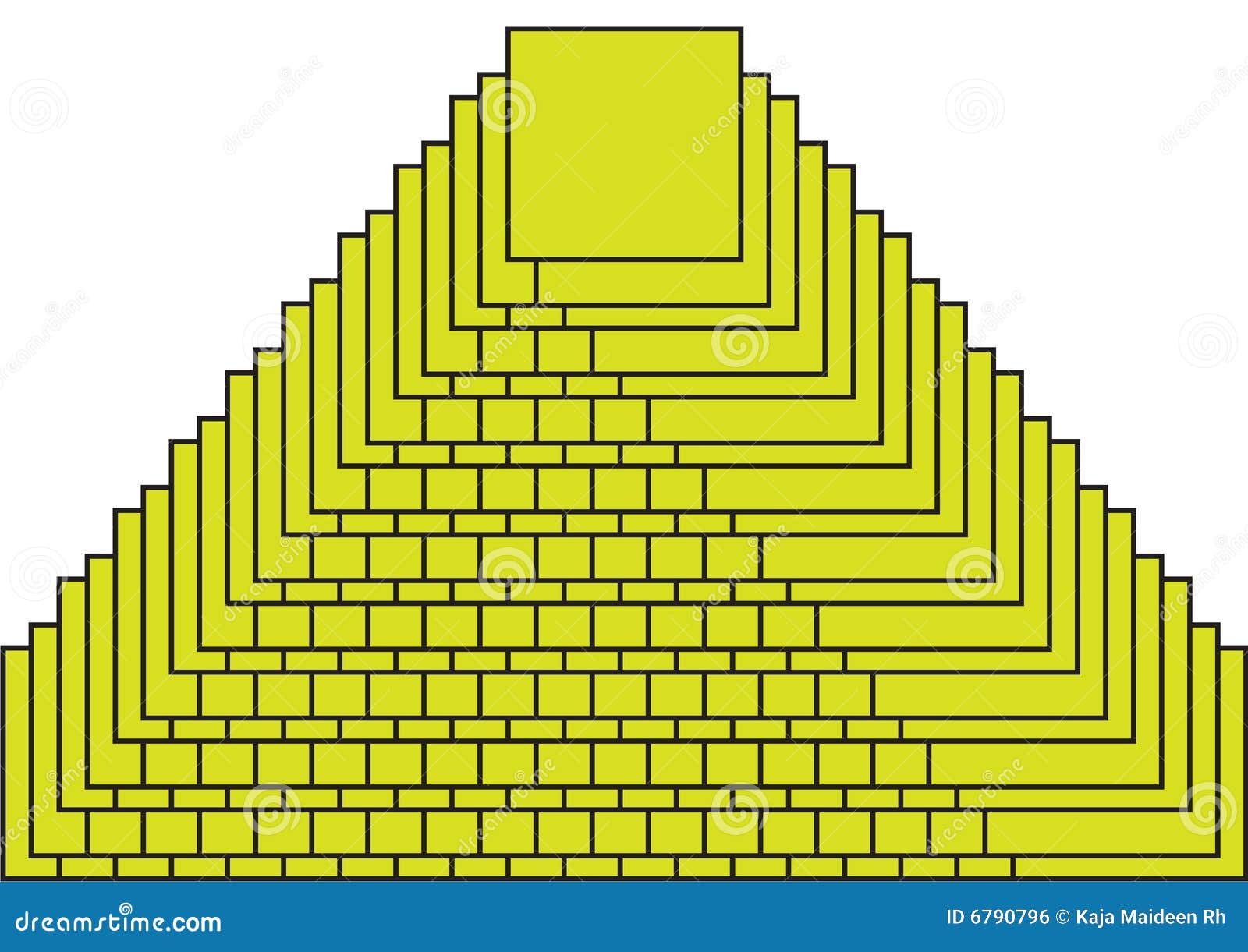 Shapes for the pyramid stock illustration. Illustration of perspective ...