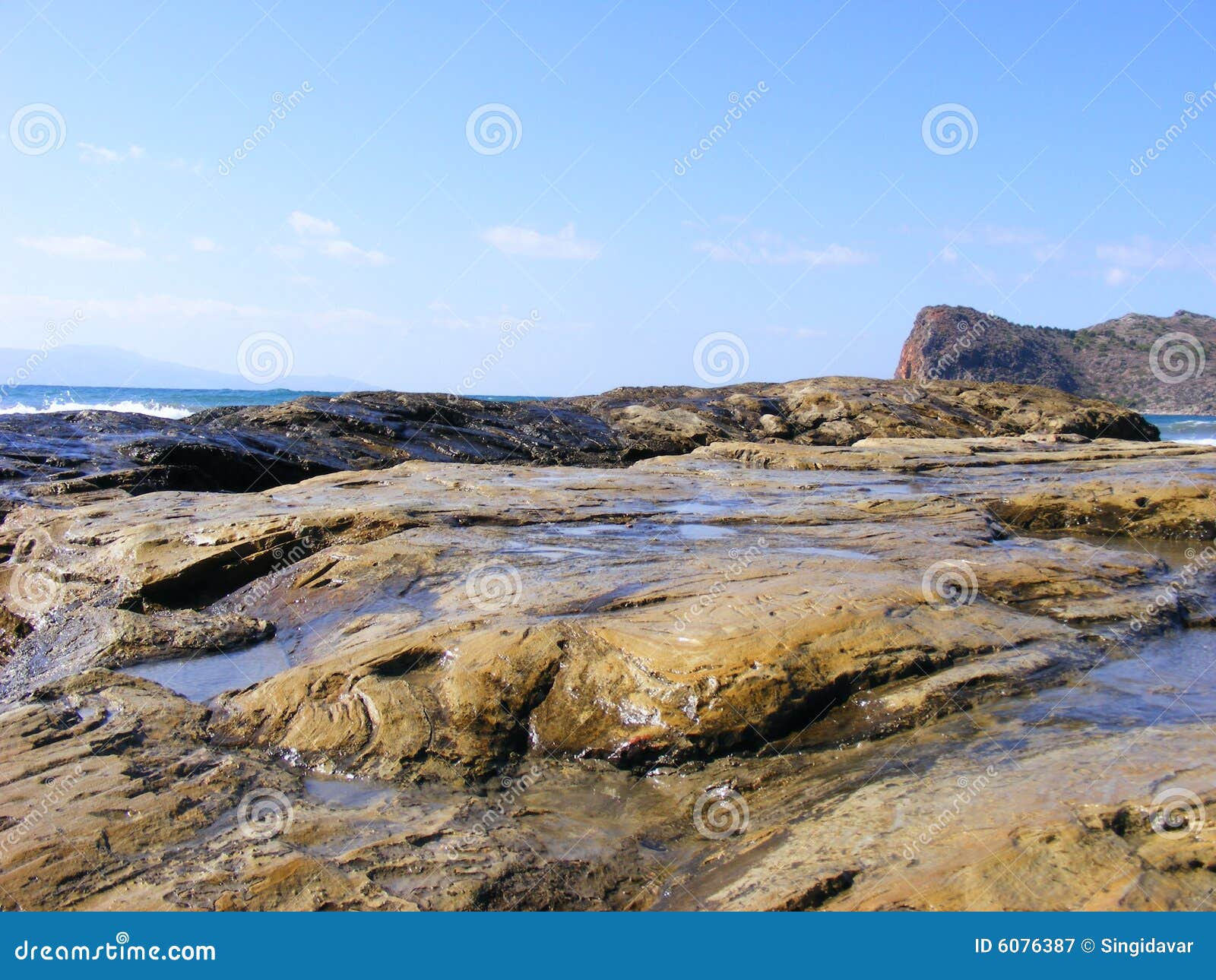 Shapes in the sea stock image. Image of shapes, wave, island - 6076387