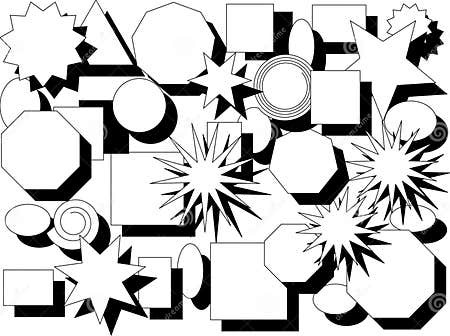 Shapes and shadows stock vector. Illustration of design - 4877669