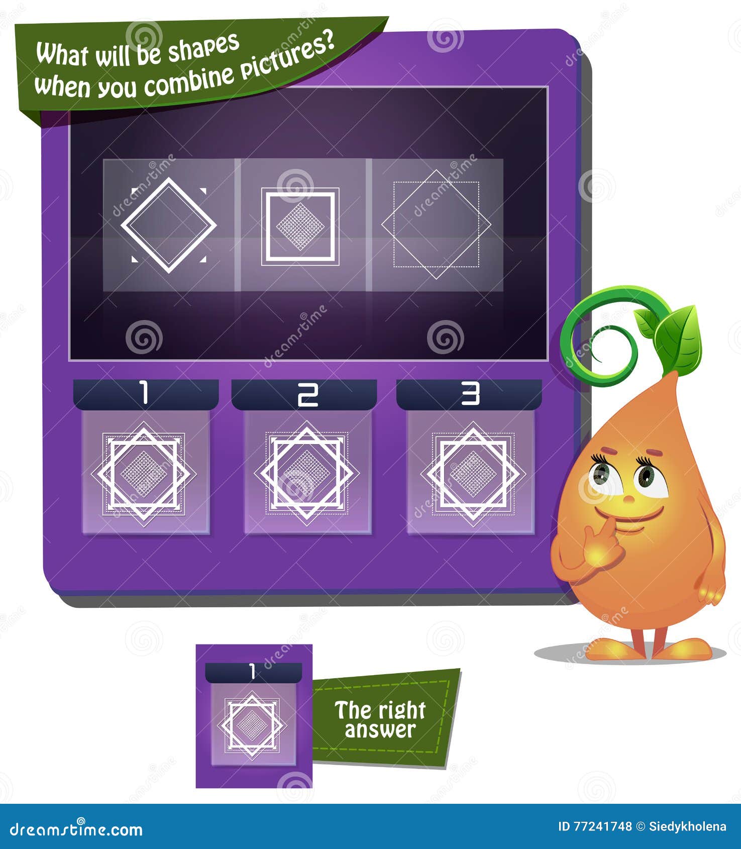 Shapes when You Combine Pictures Stock Illustration - Illustration of ...