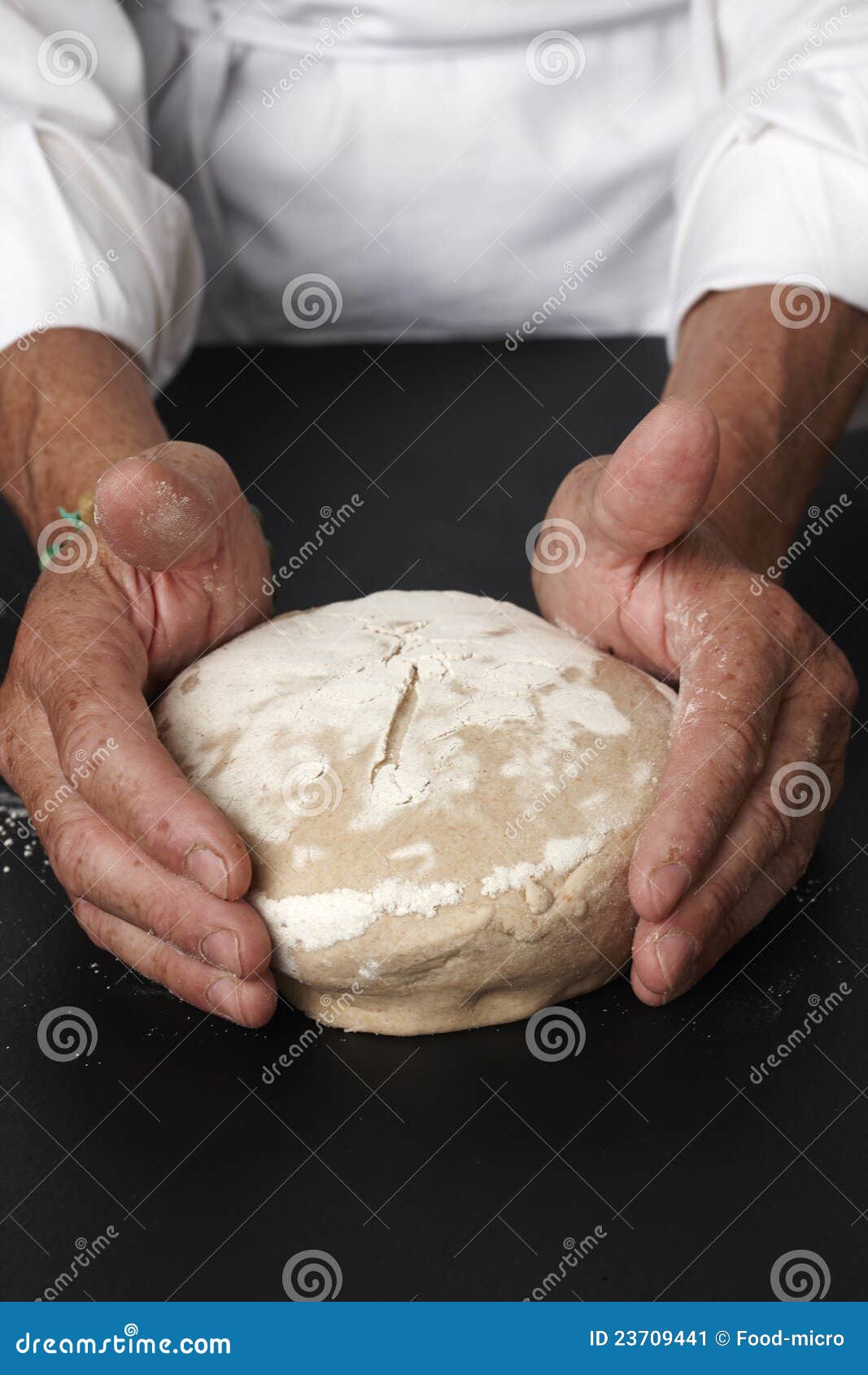 Shaping the floured dough stock image. Image of focus - 23709441