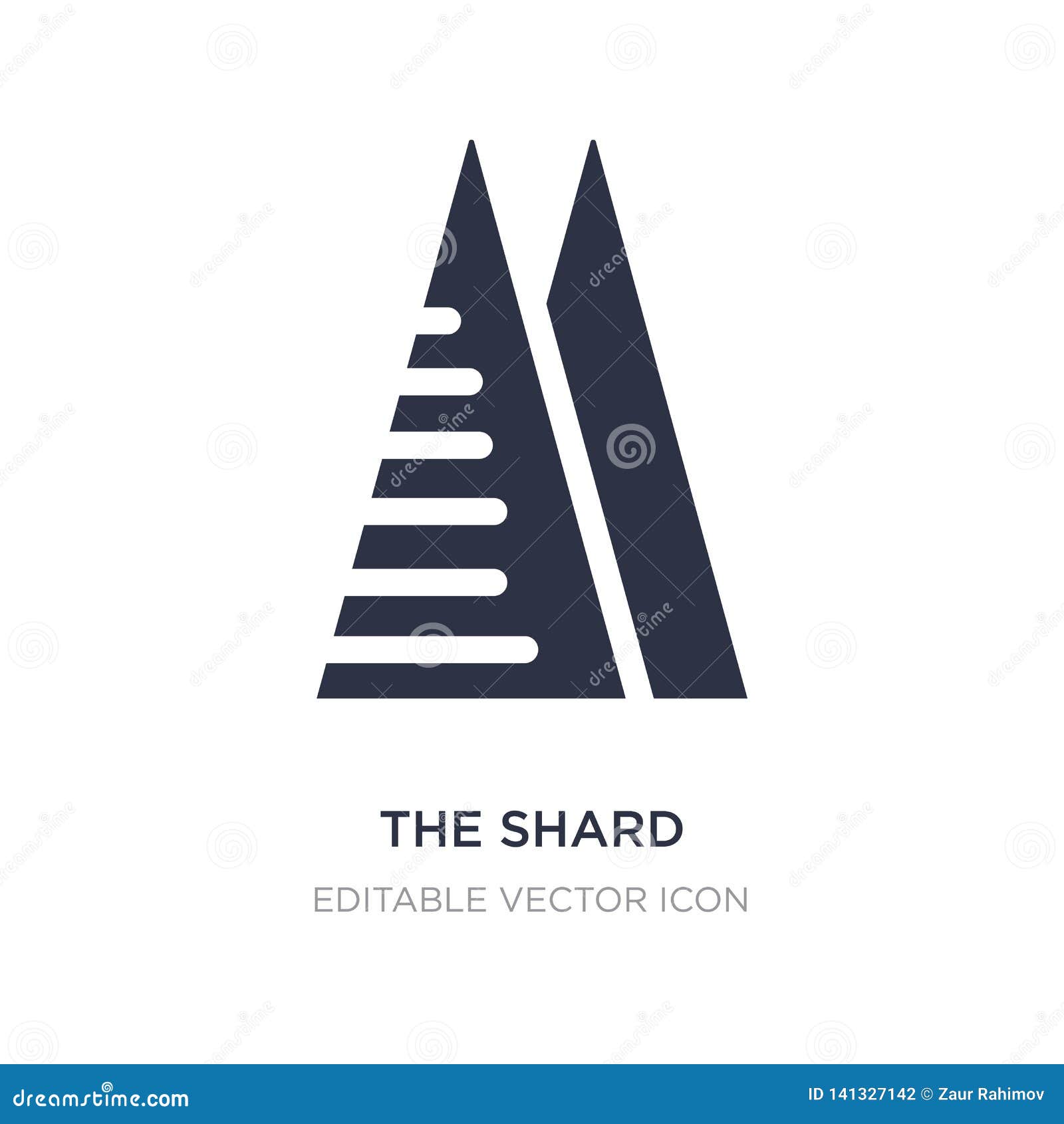 The Shard Icon In Different Style Vector Illustration. Two Colored And ...