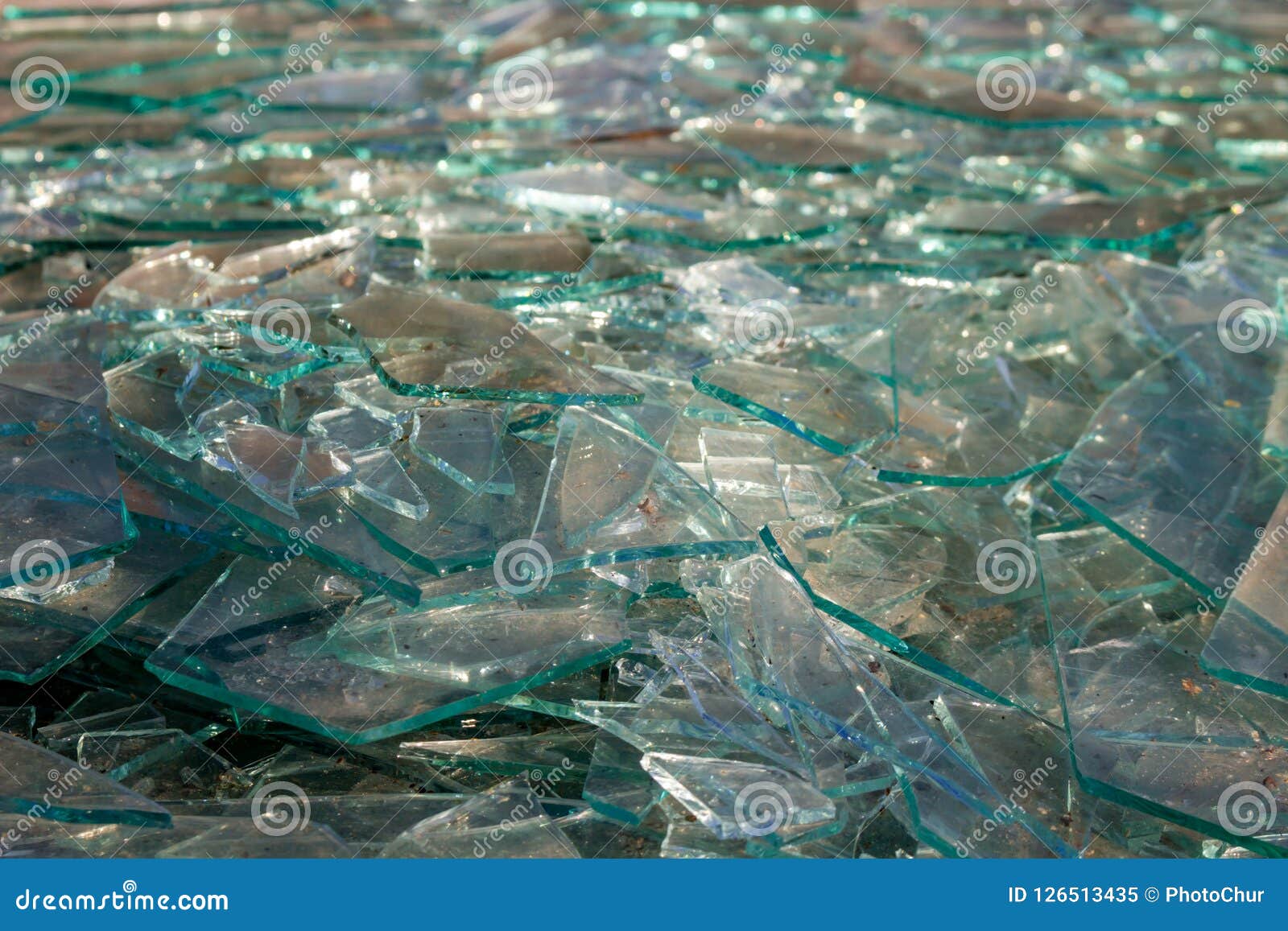 Shards of broken glass stock image. Image of sharp, close - 126513435