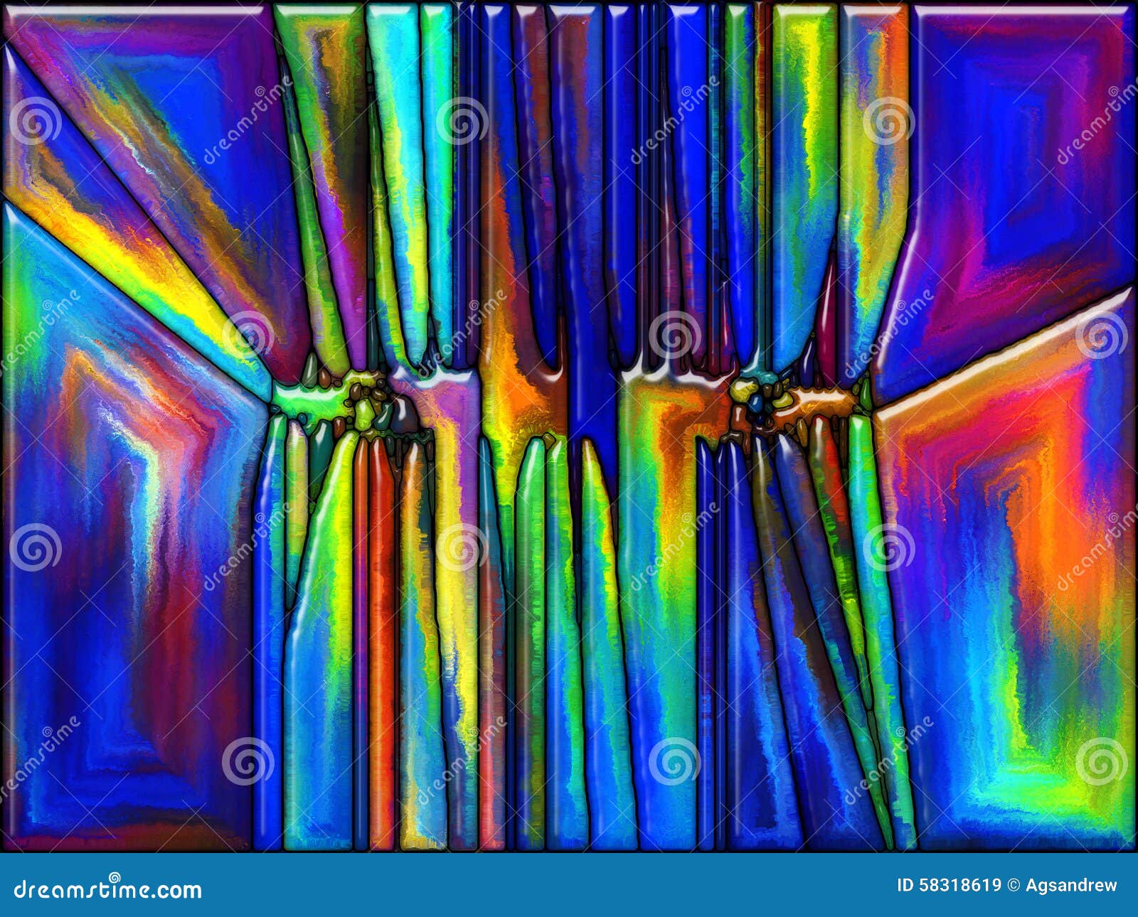 Shards of Color stock illustration. Illustration of form - 58318619