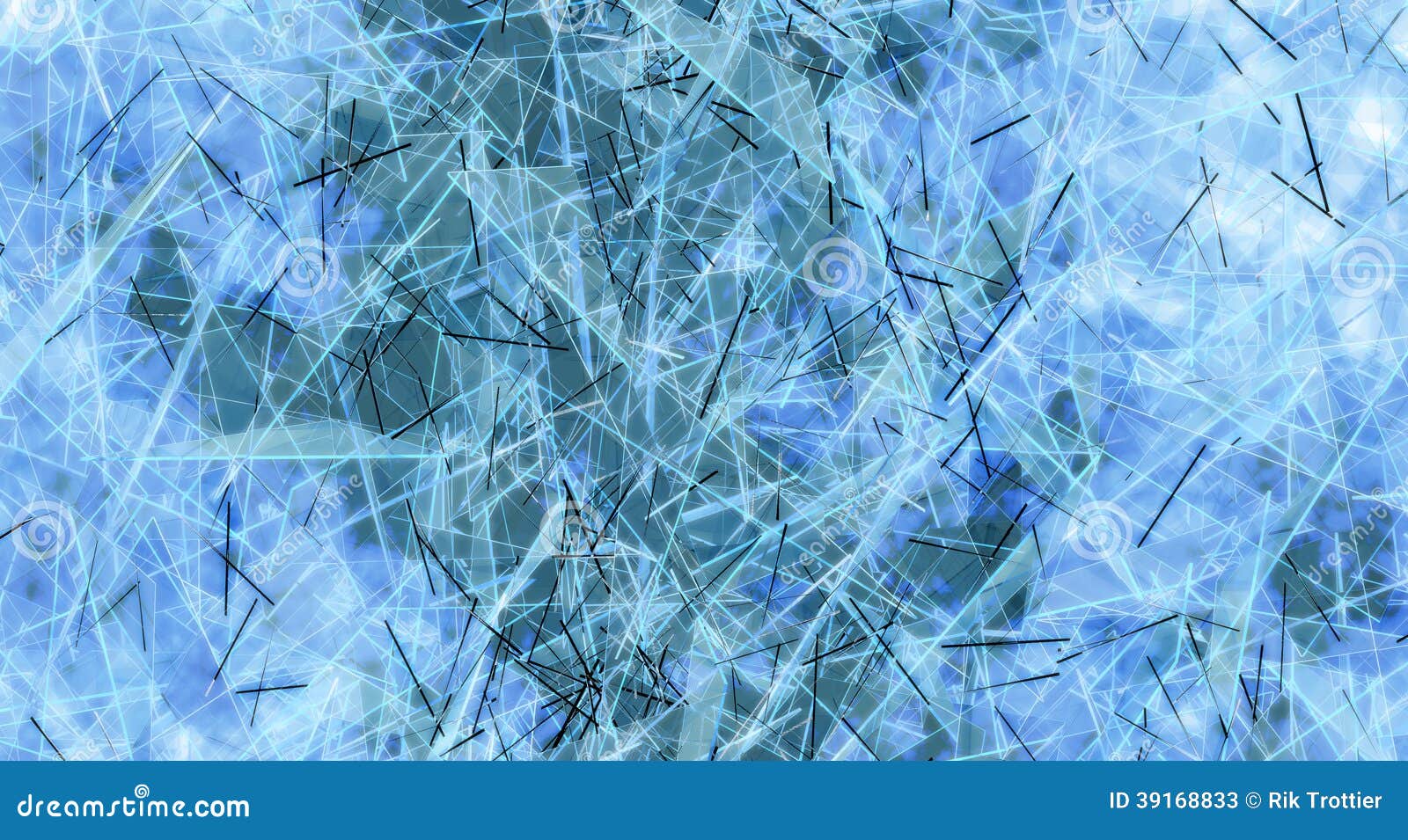 Deep Blue Glass Shards stock illustration. Illustration of reflect ...