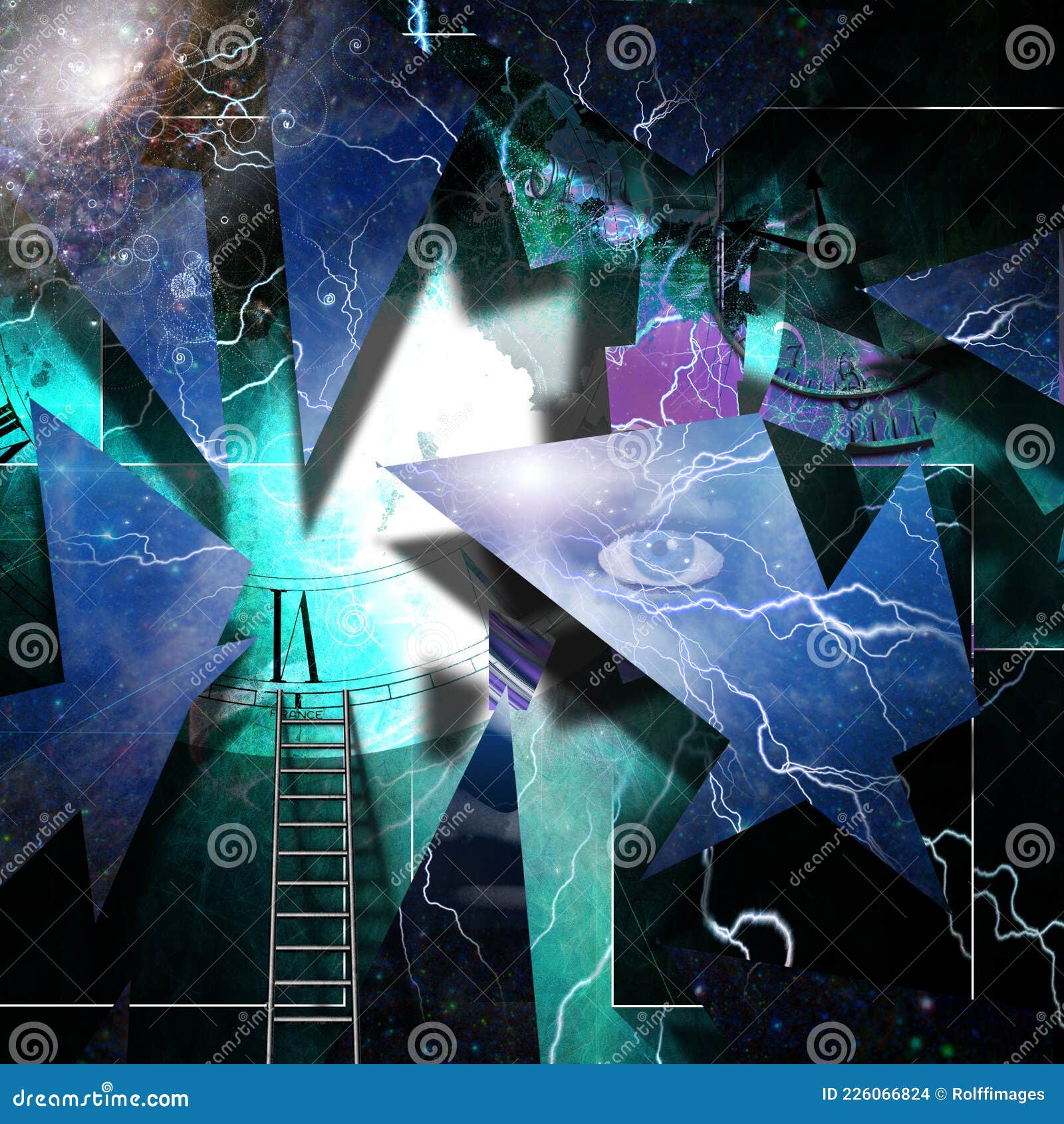 Shards of reality stock illustration. Illustration of fragment - 226066824