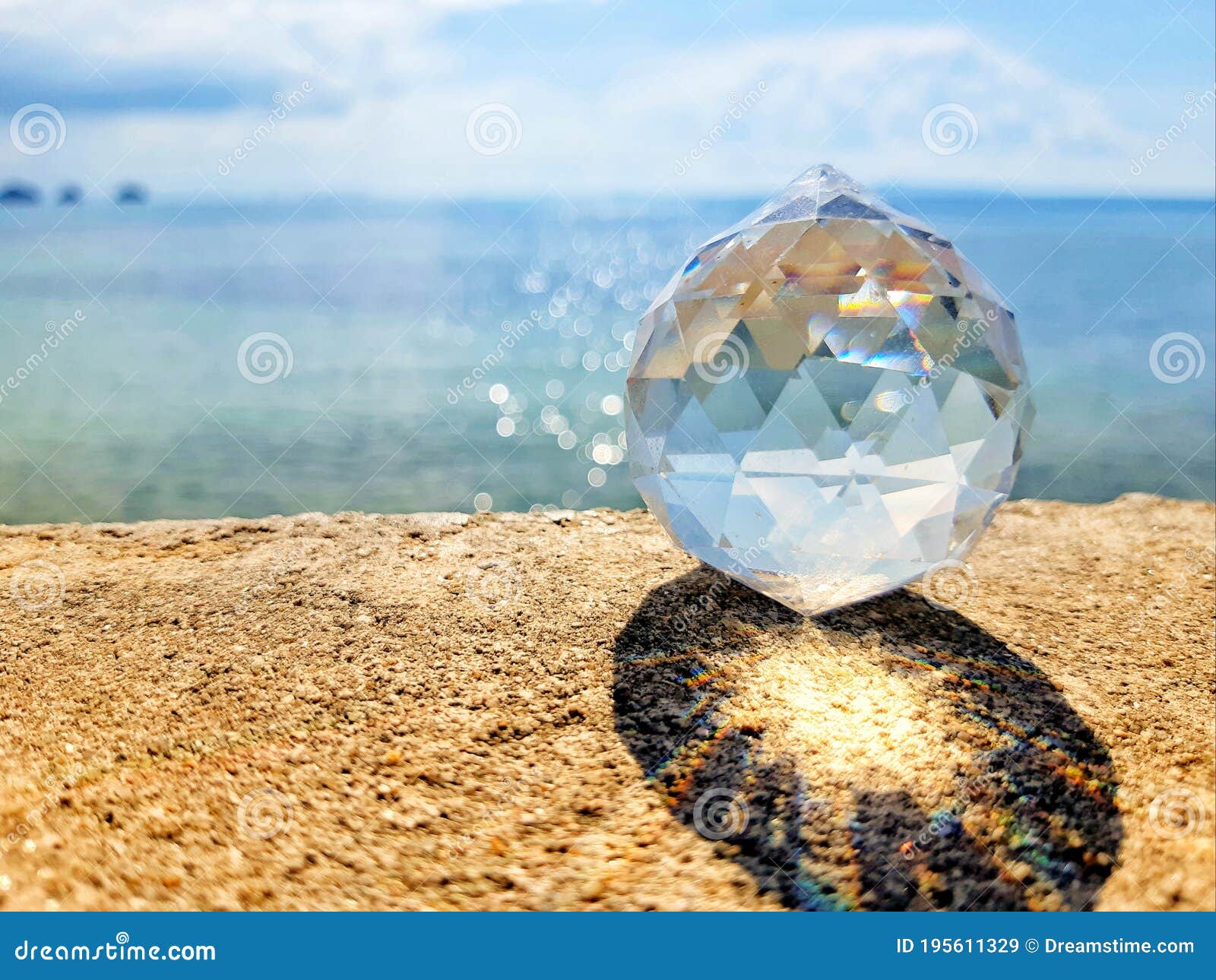 Shards between the Sun and the Crystal Stock Image - Image of circle ...