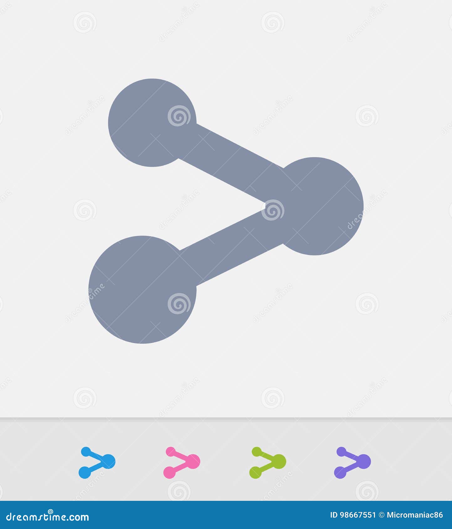 Share Button - Granite Icons Stock Vector - Illustration of link ...