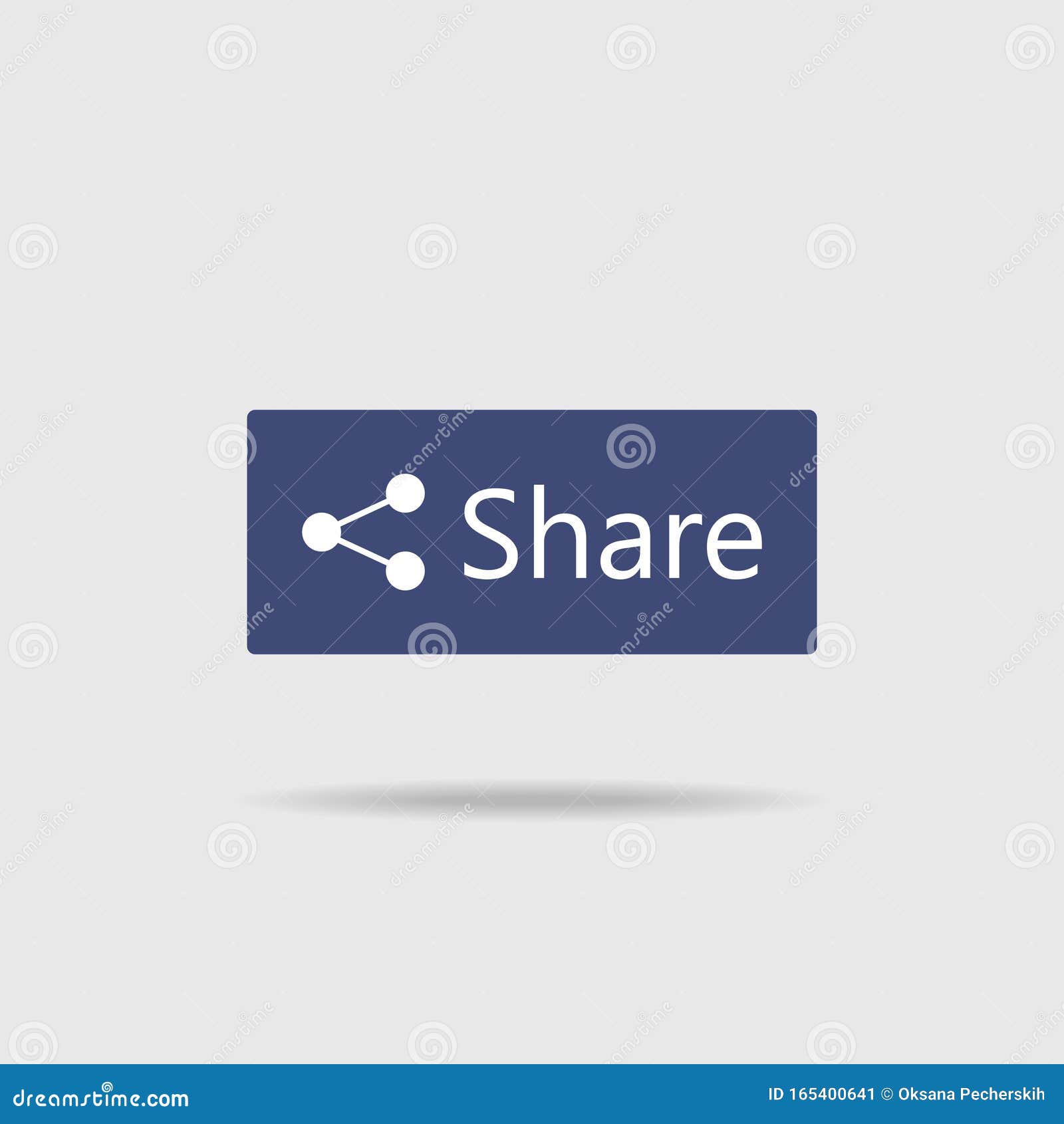 Share Button Icon on Gray Isolated Background. Layers Grouped for Easy ...