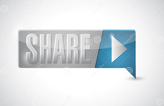 Share Button Illustration Design Stock Illustration - Illustration of ...