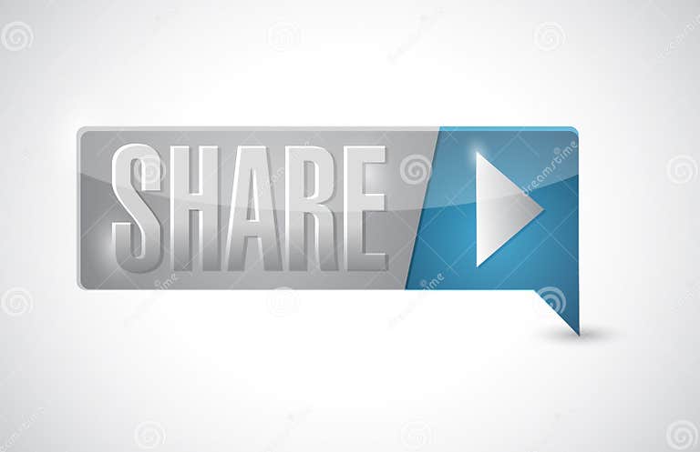 Share Button Illustration Design Stock Illustration - Illustration of ...