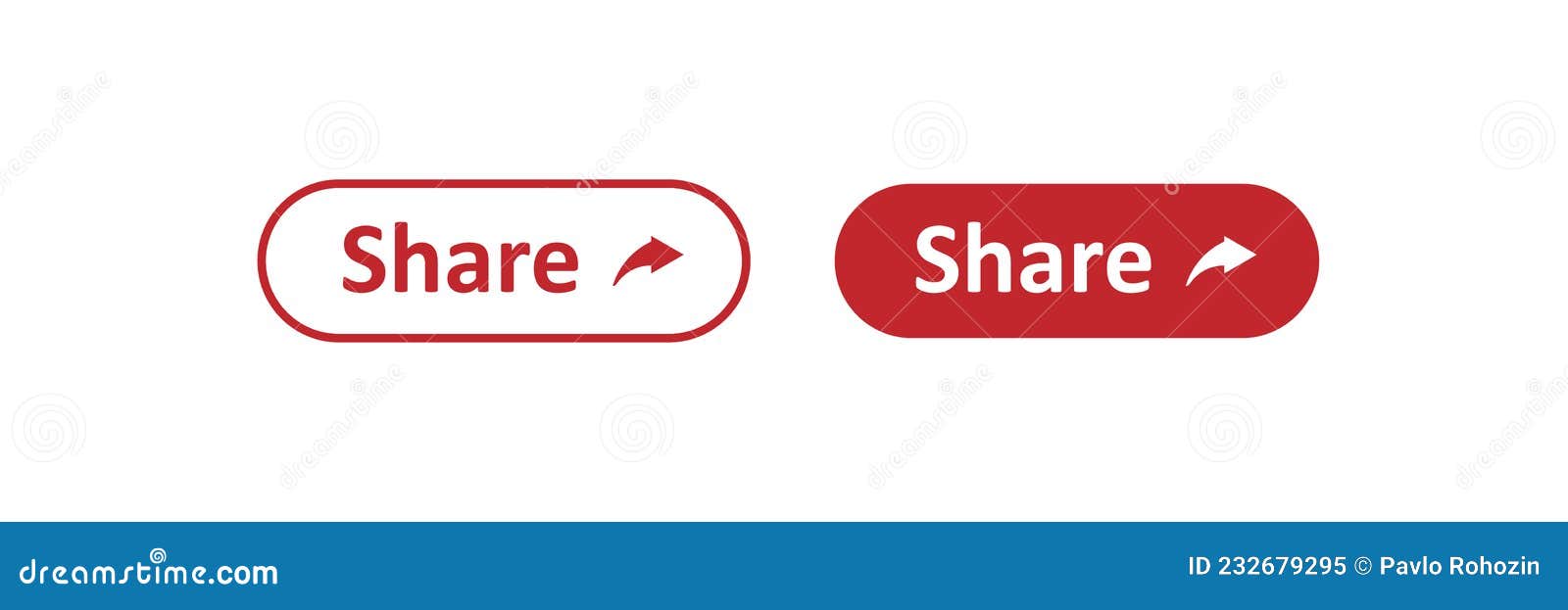 Share Button Simple Isolated Illustration. Social Icon Concept in Flat ...