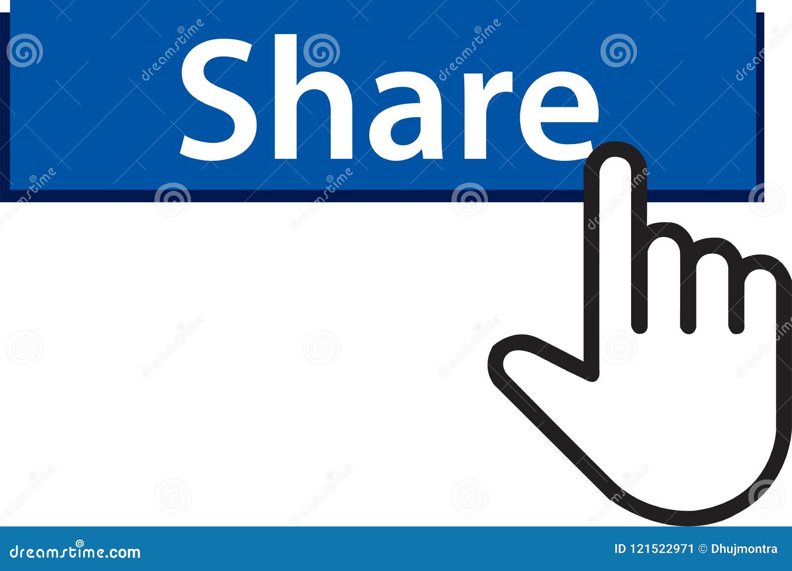 Share Button Style No.2 Vector Stock Illustration - Illustration of ...