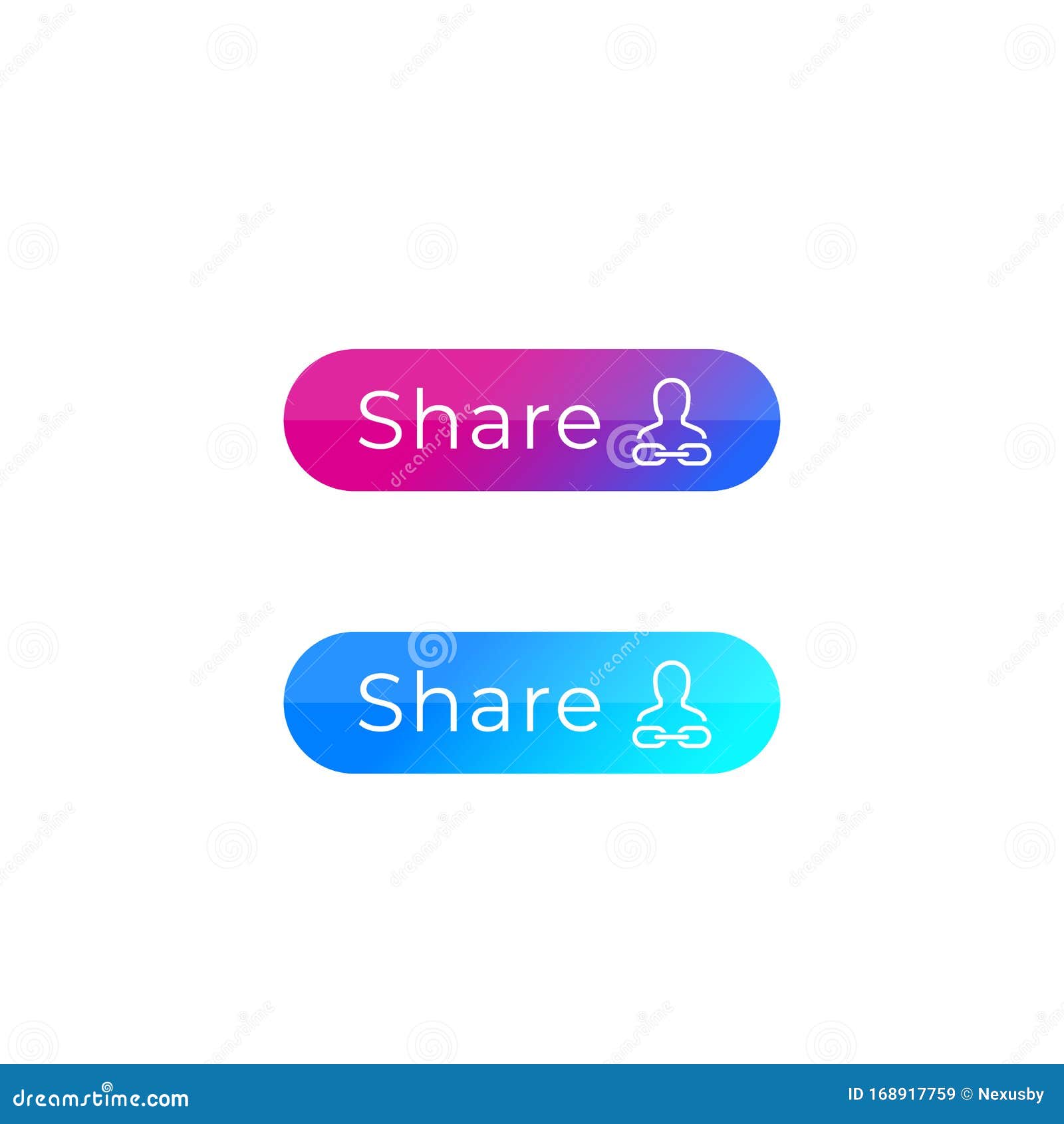 Share Buttons for Website, Vector Stock Vector - Illustration of ...