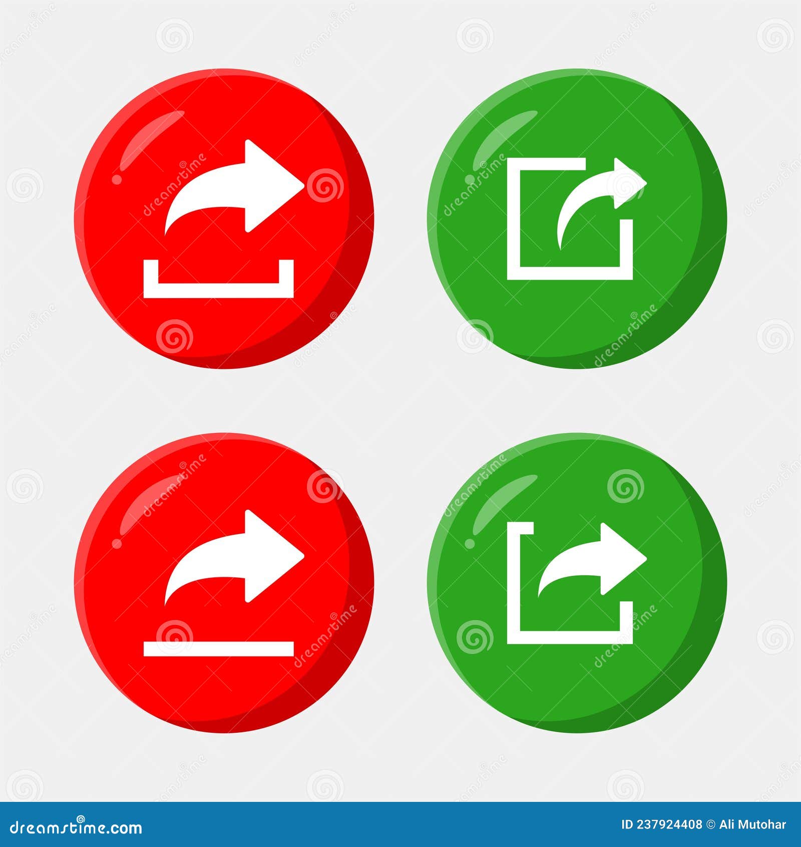 Share Circle 3d Set Icon Design Modern Style Stock Vector ...