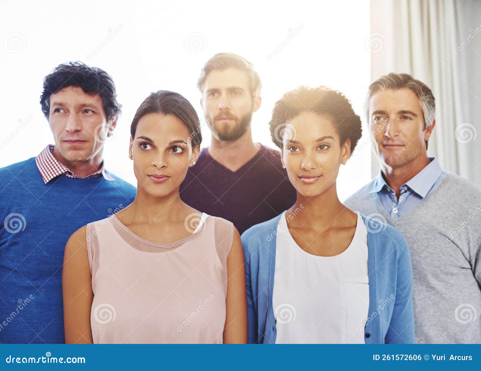 They Share a Common Vision. a Diverse Business Team. Stock Photo ...