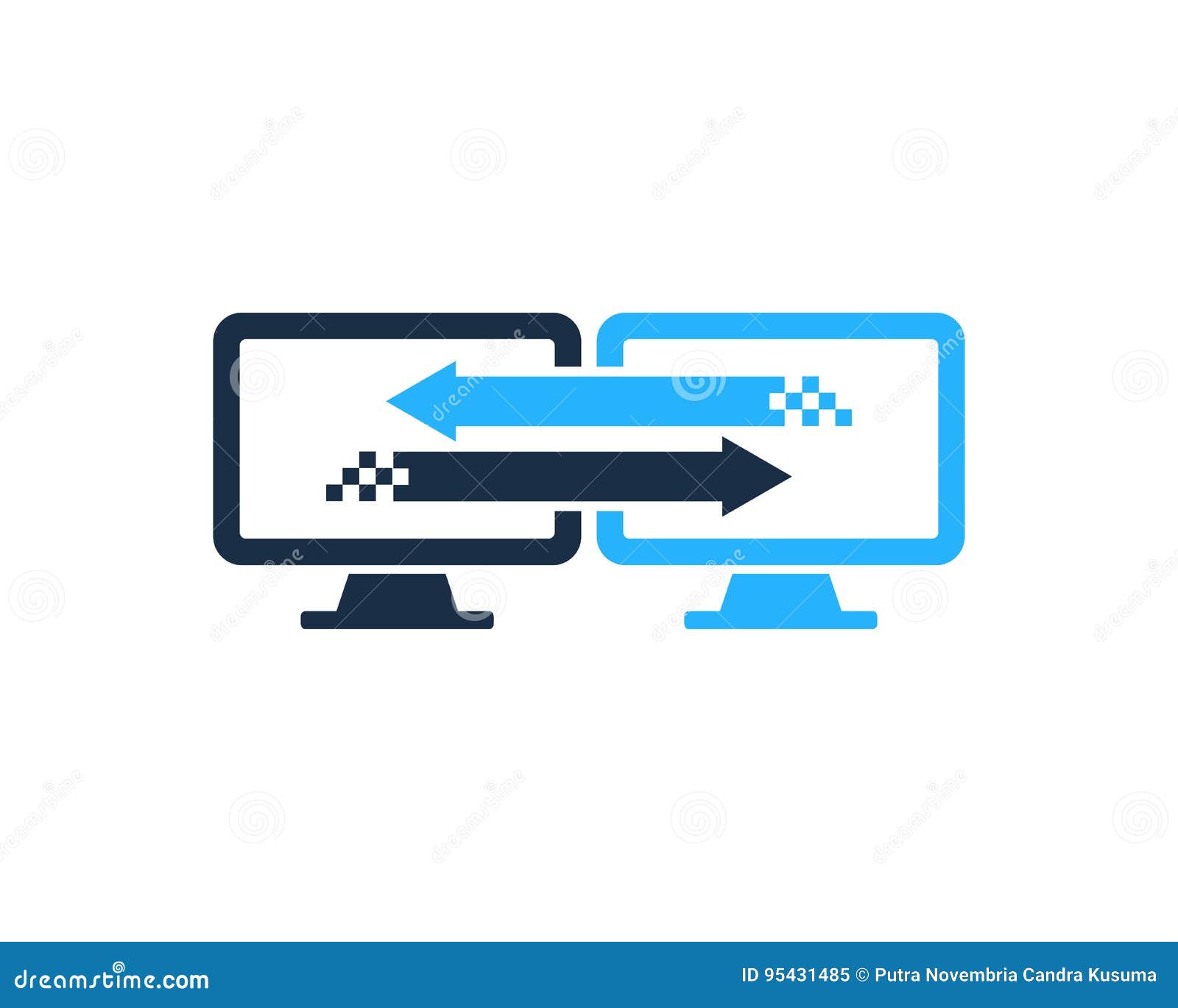 Share Computer Icon Logo Design Element Stock Vector - Illustration of ...