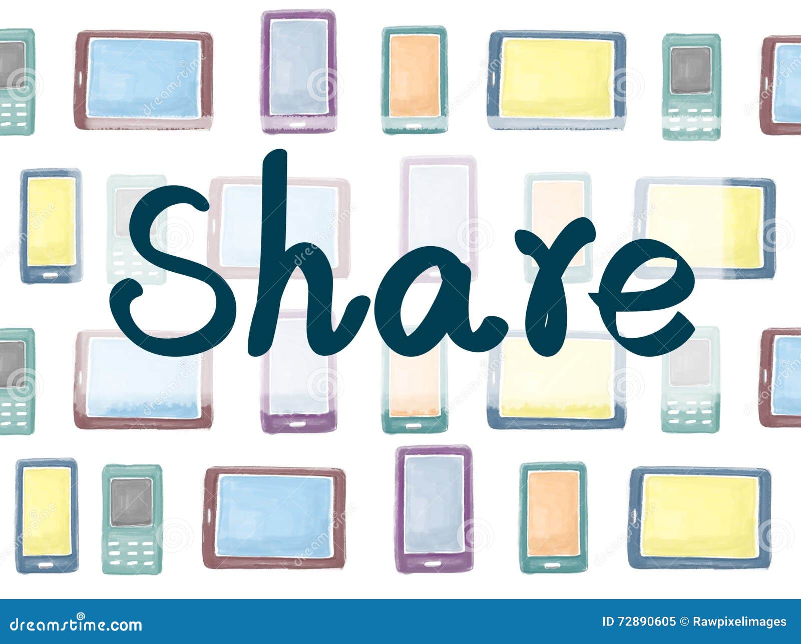 Share Connection Communication Teamwork Social Concept Stock ...