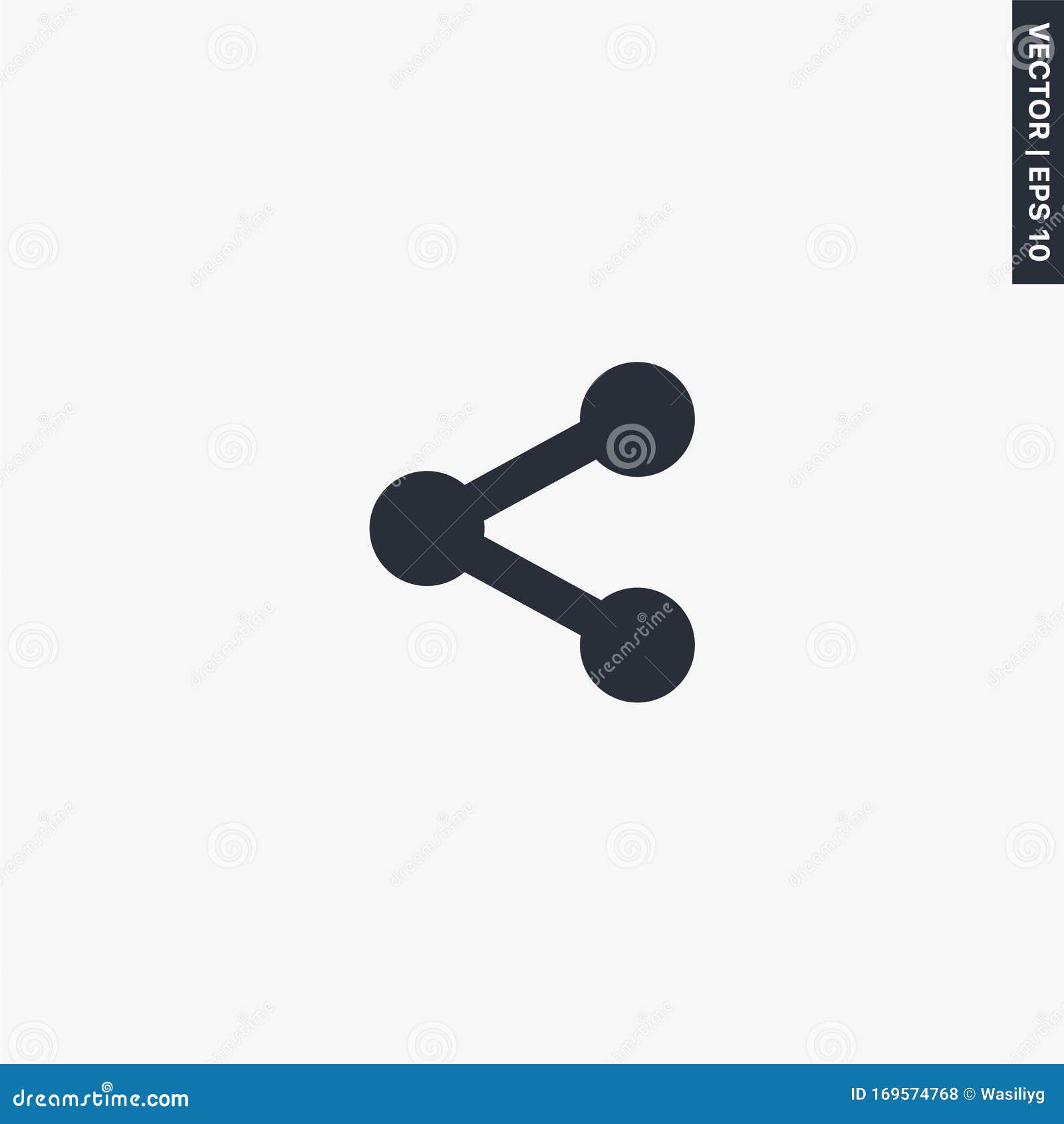 Share, Connection Icon, Flat Style Sign for Mobile Concept and Web ...