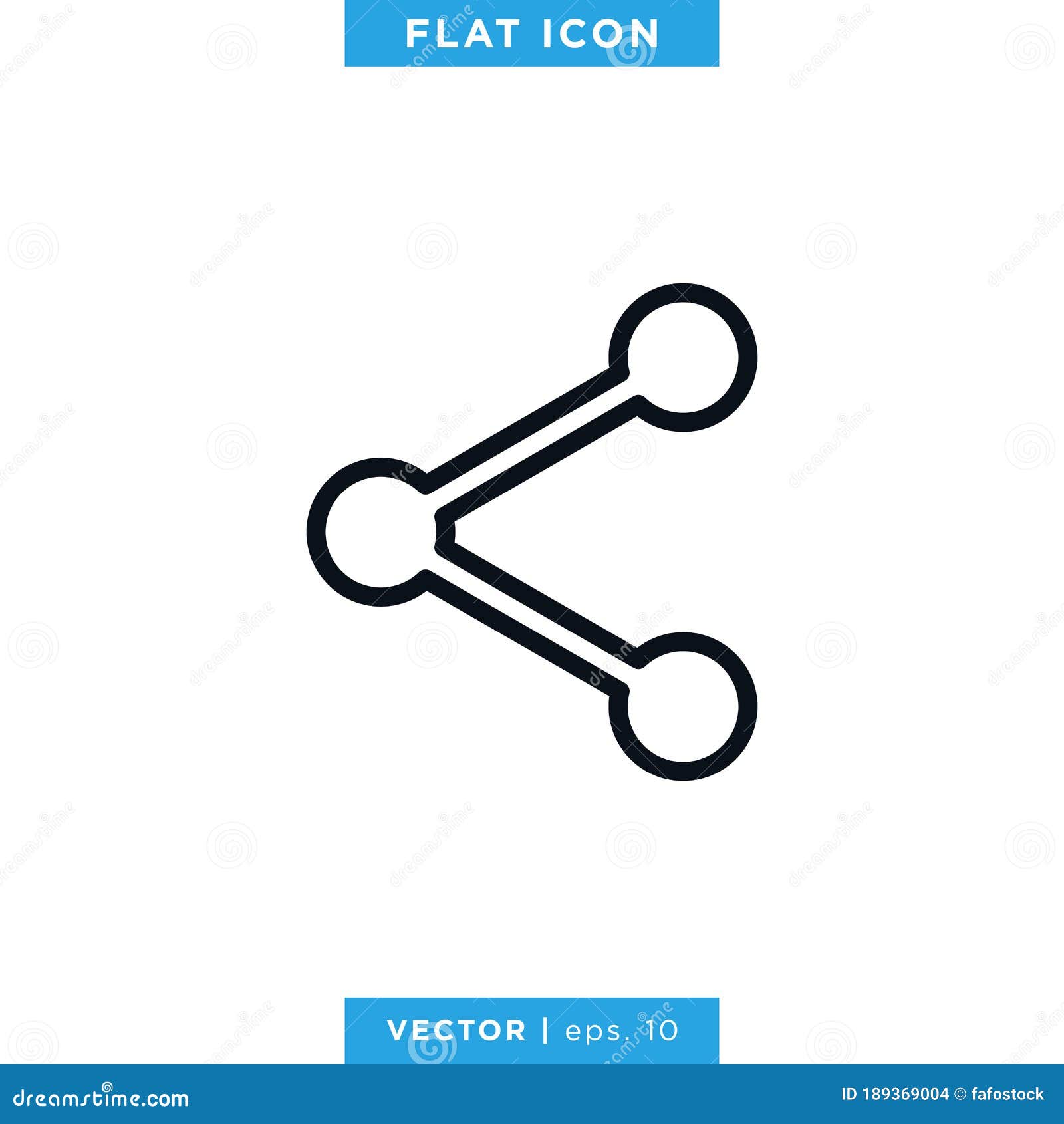 Share Connection Icon Vector Design Template Stock Vector ...