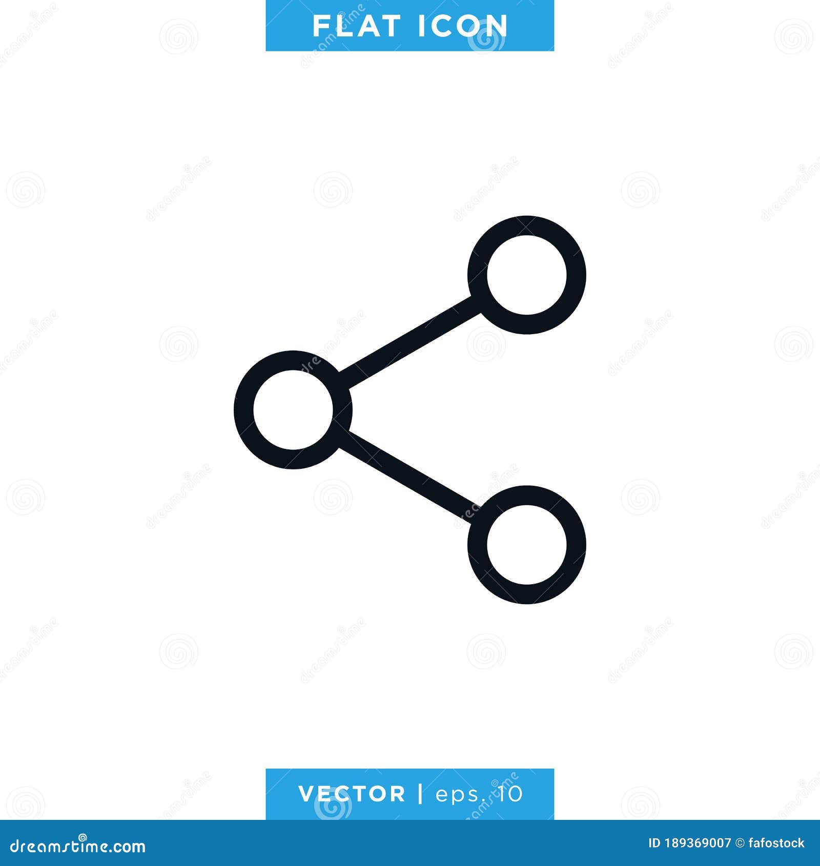 Share Connection Icon Vector Design Template Stock Vector ...