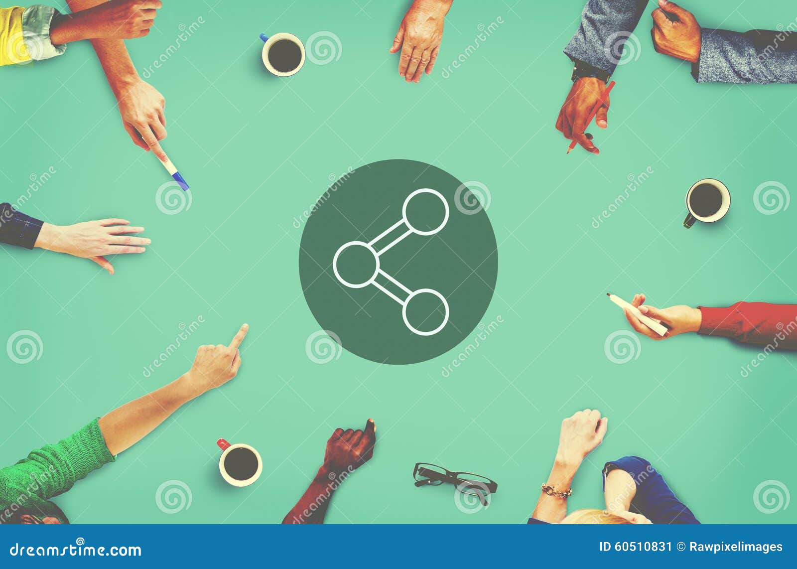 Share Connection Technology Sharing Global Concept Stock Image - Image ...