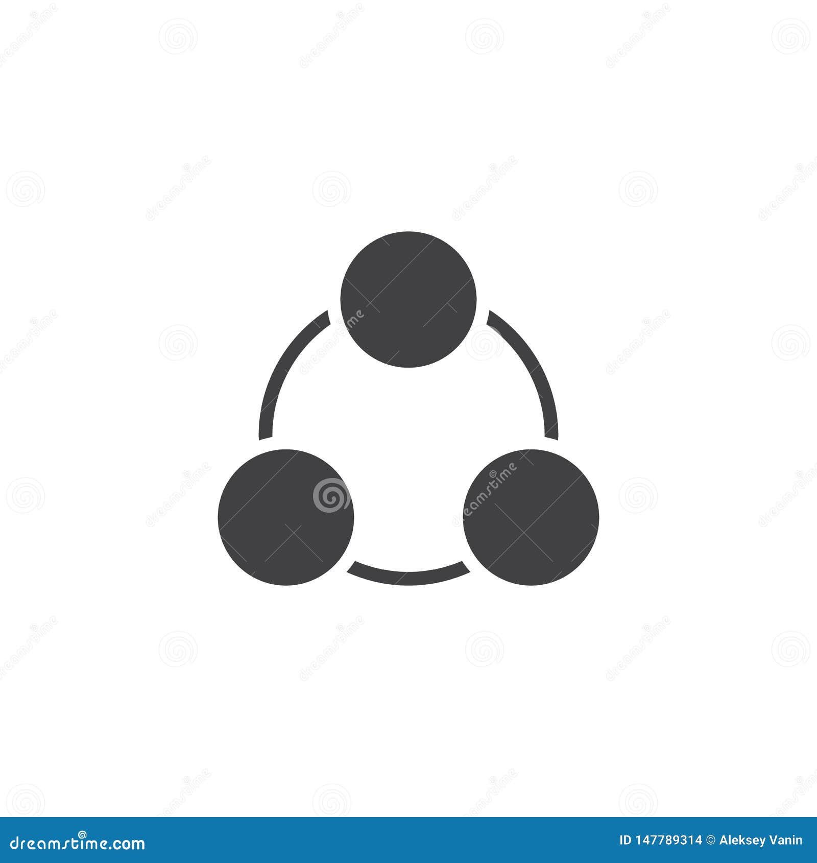 Share, Connection Vector Icon Stock Vector - Illustration of group ...
