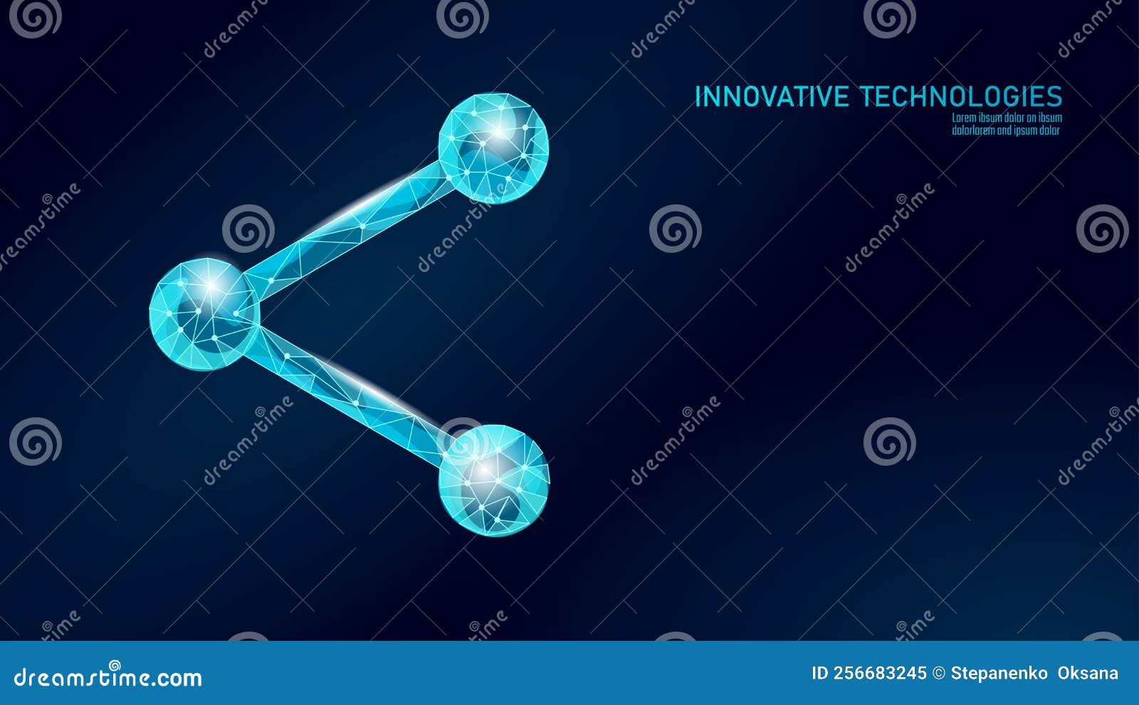 Share 3D Sign Low Poly. Send Social Media Post Exchange. Global ...