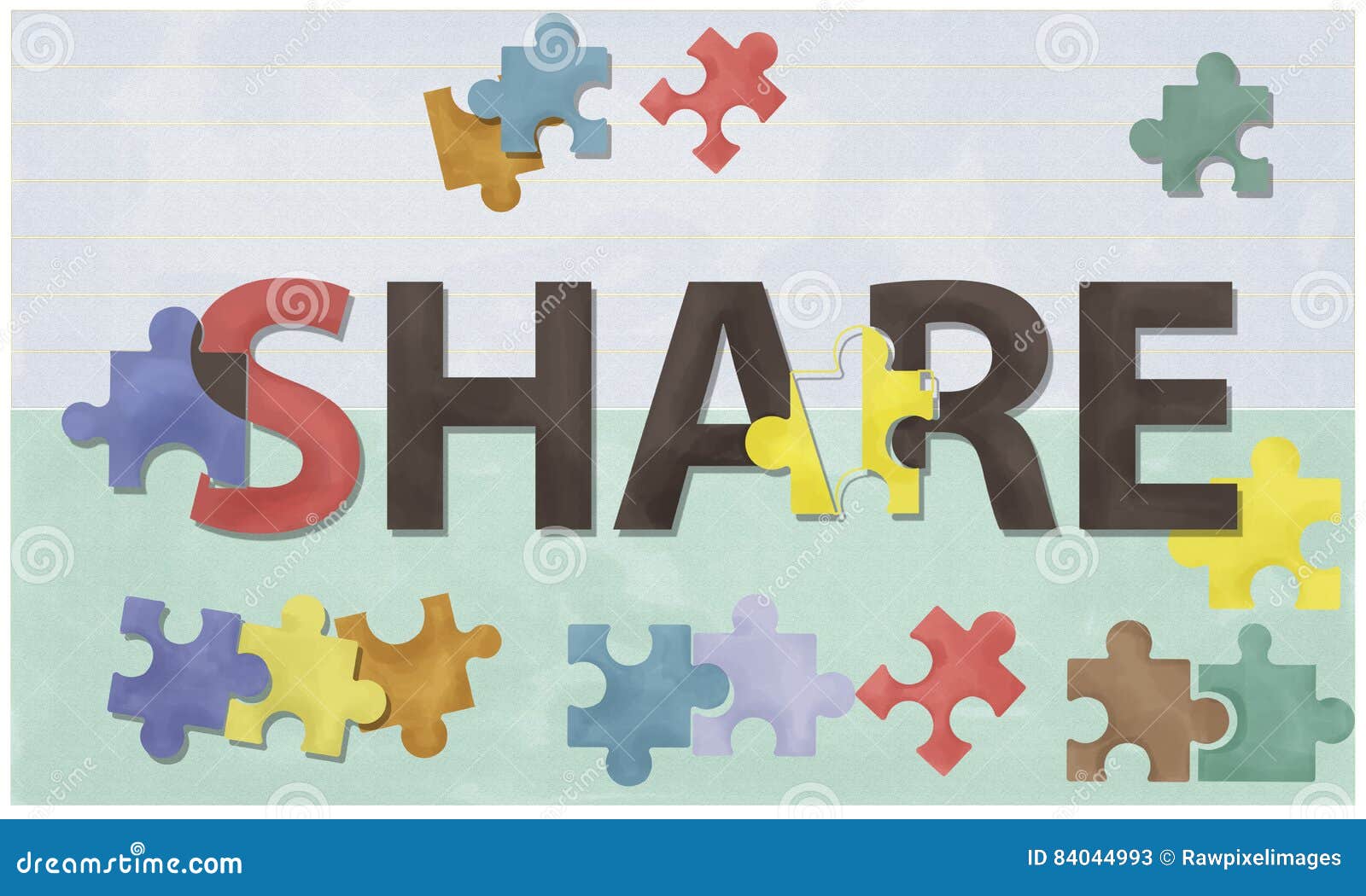 Share Distribution Exchange Communication Connection Concept Stock ...