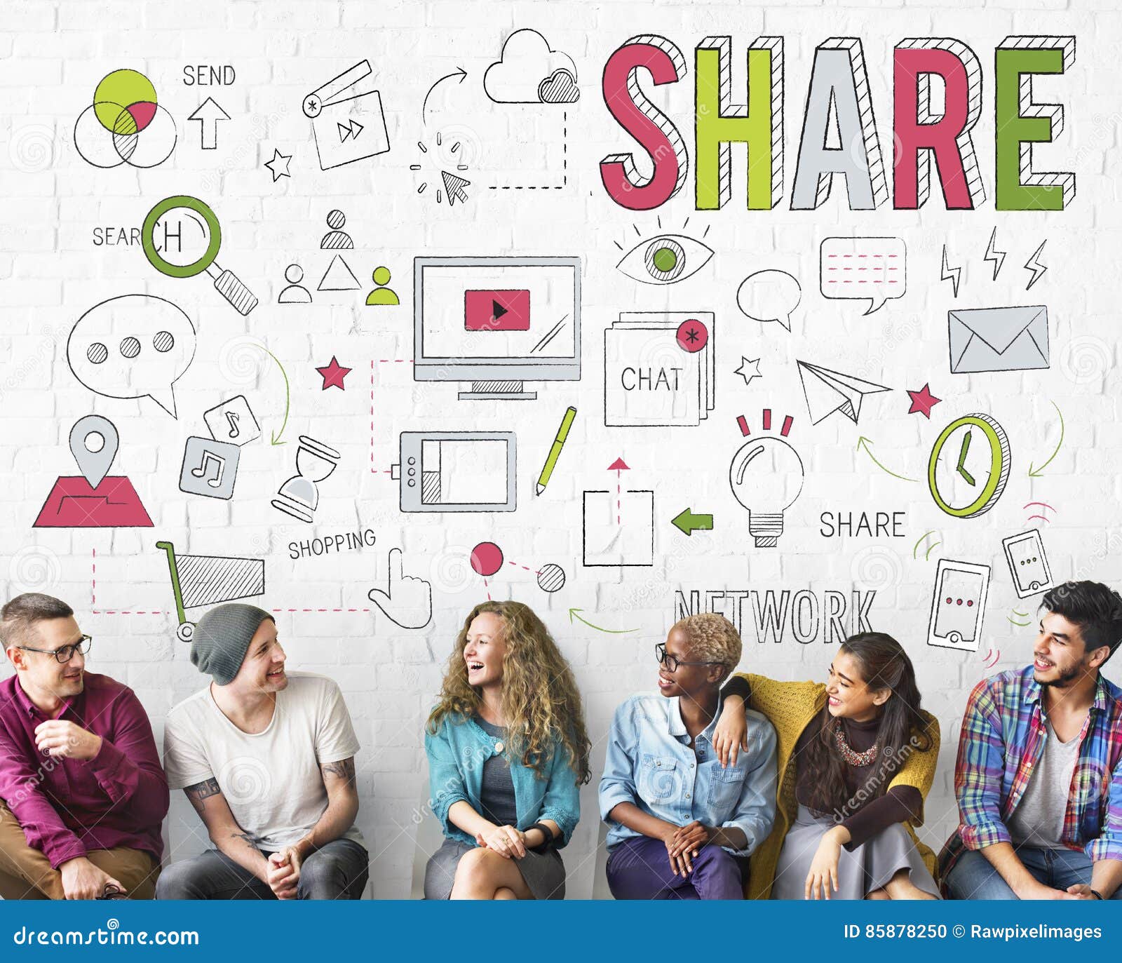 Share Feedback Exchange Networking Information Concept Stock Photo ...