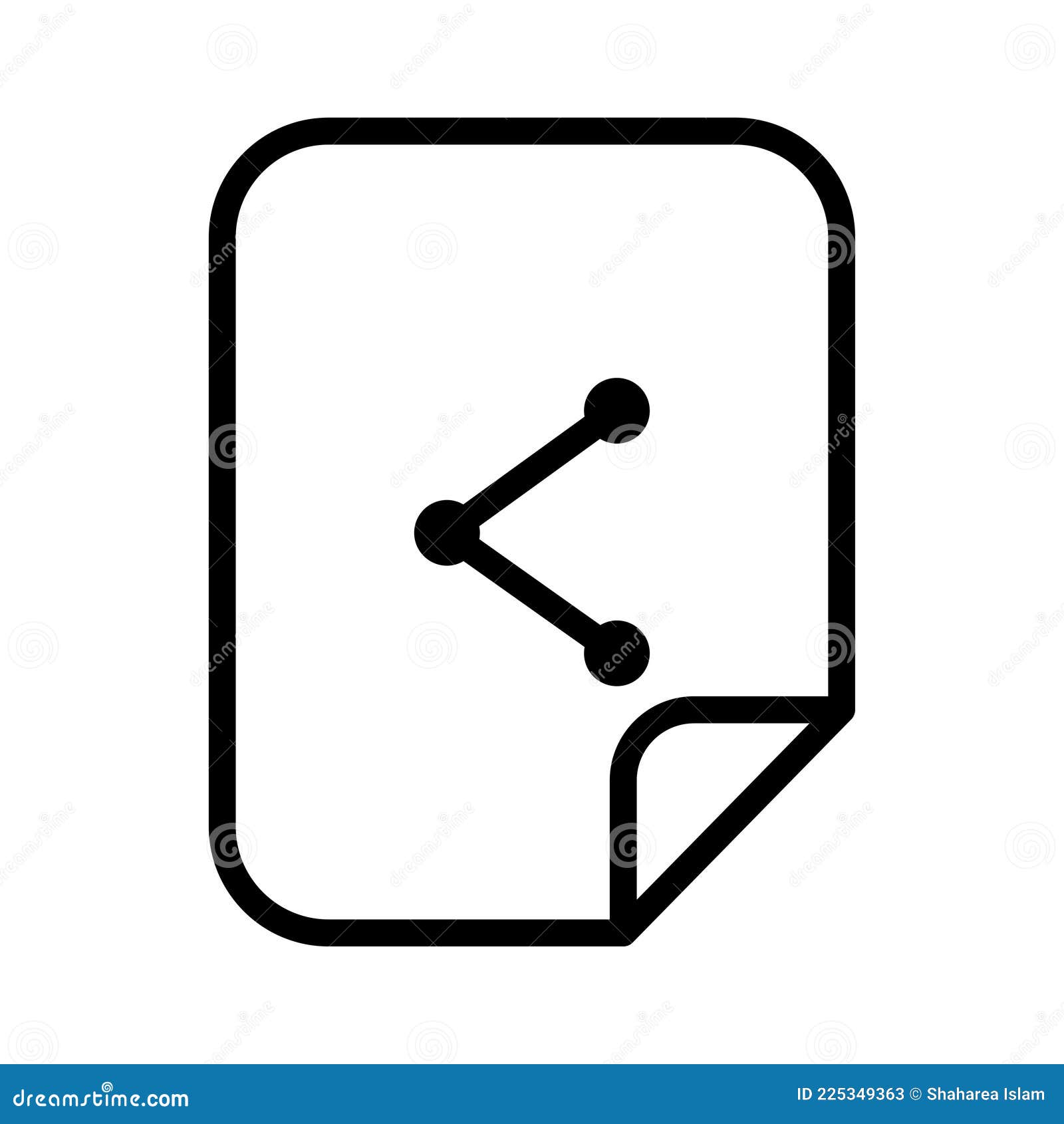 Share file icon stock vector. Illustration of designed - 225349363