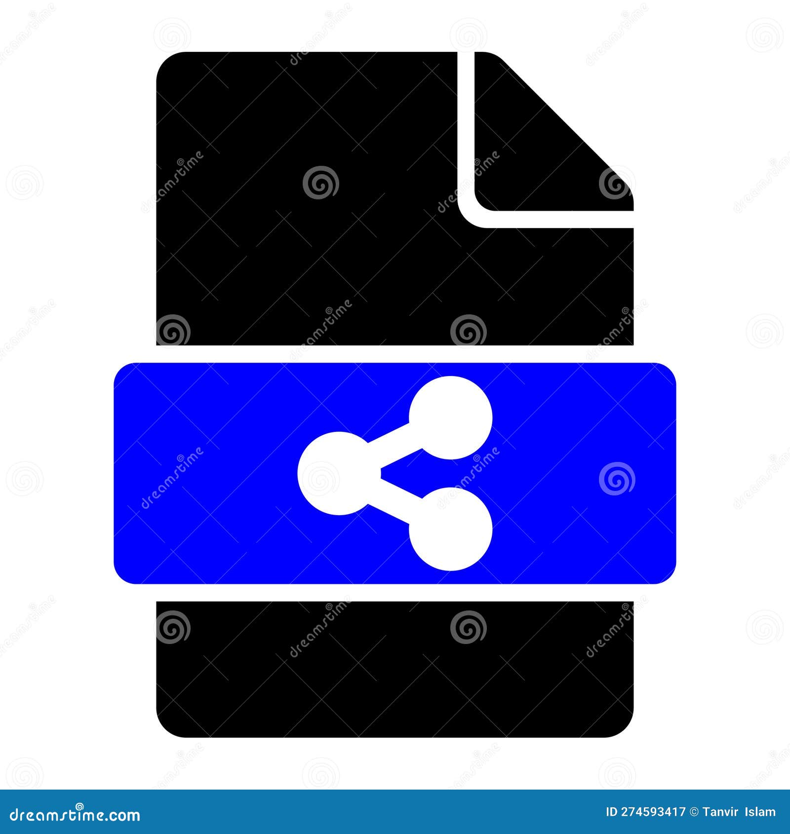 Share File Icon stock vector. Illustration of paper - 274593417