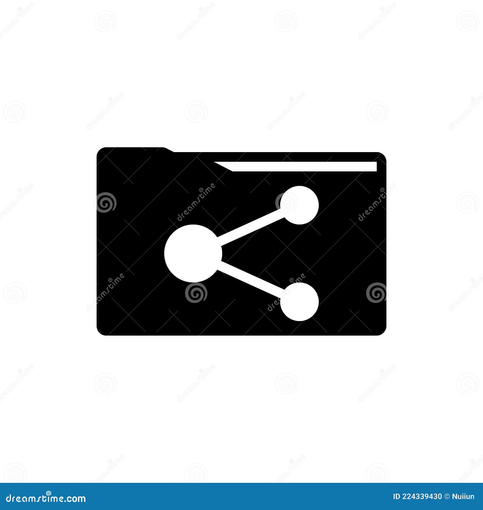 Share File Icon, Share Folder Icon Vector Illustration Stock Vector ...