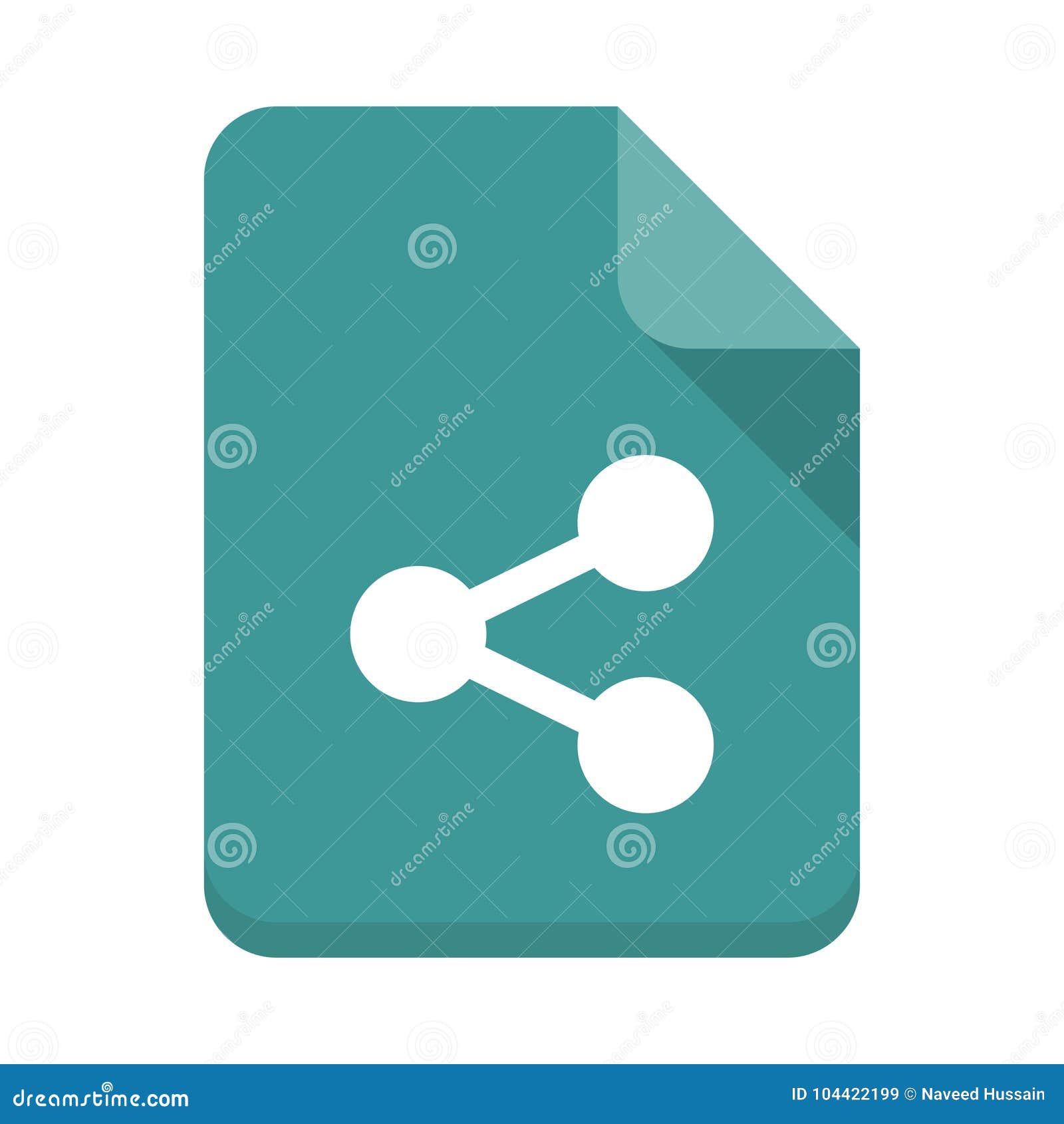 Share File Icon, Share Folder Icon Vector Illustration | CartoonDealer ...