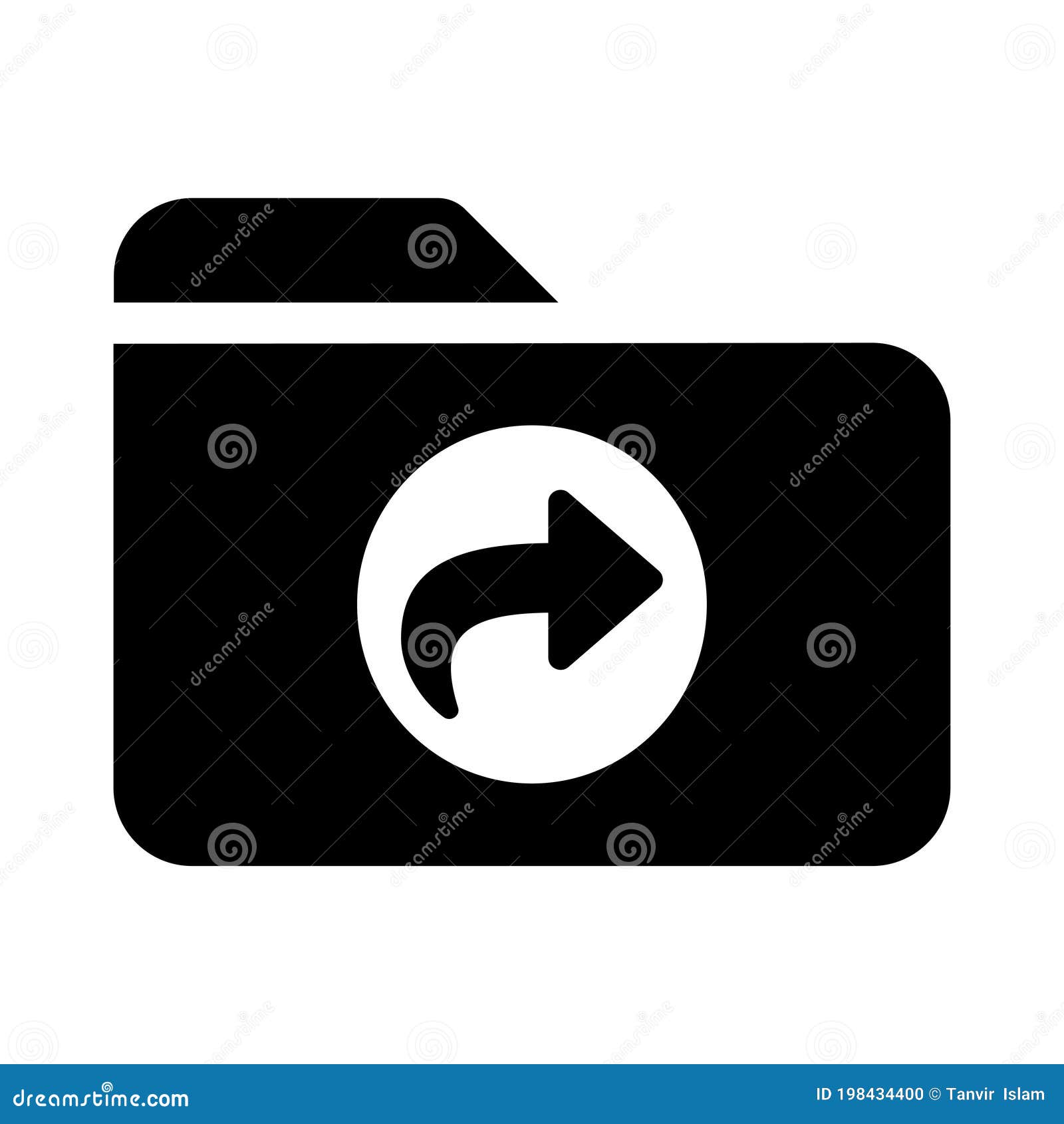 Share folder icon stock vector. Illustration of open - 198434400