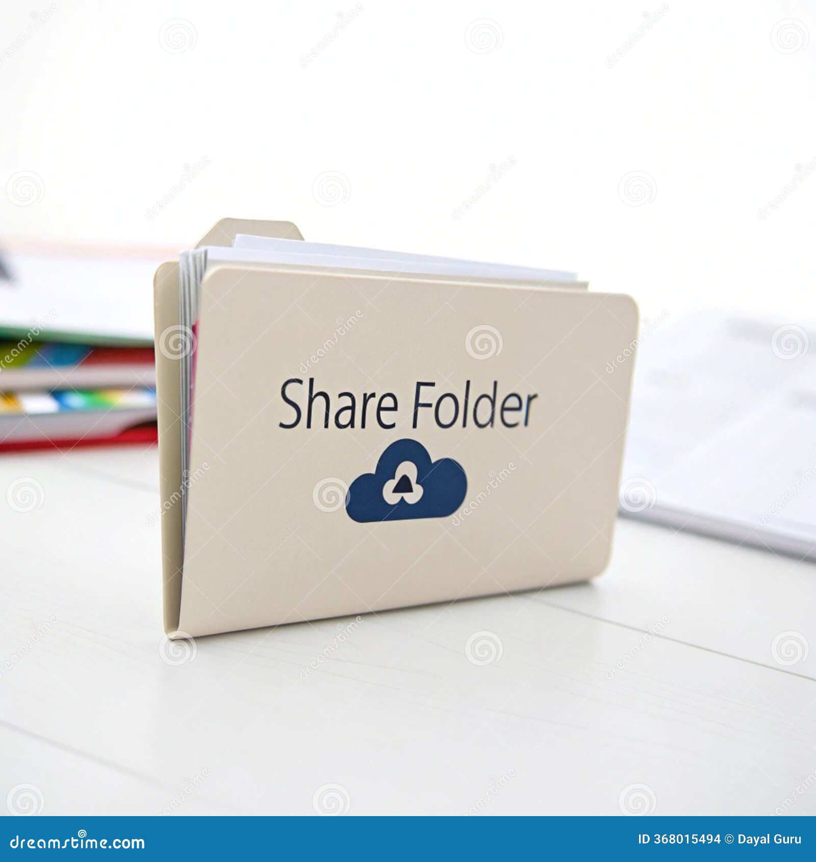 Share Folder Icon Thin Outline Art Symbol Cartoon Vector ...