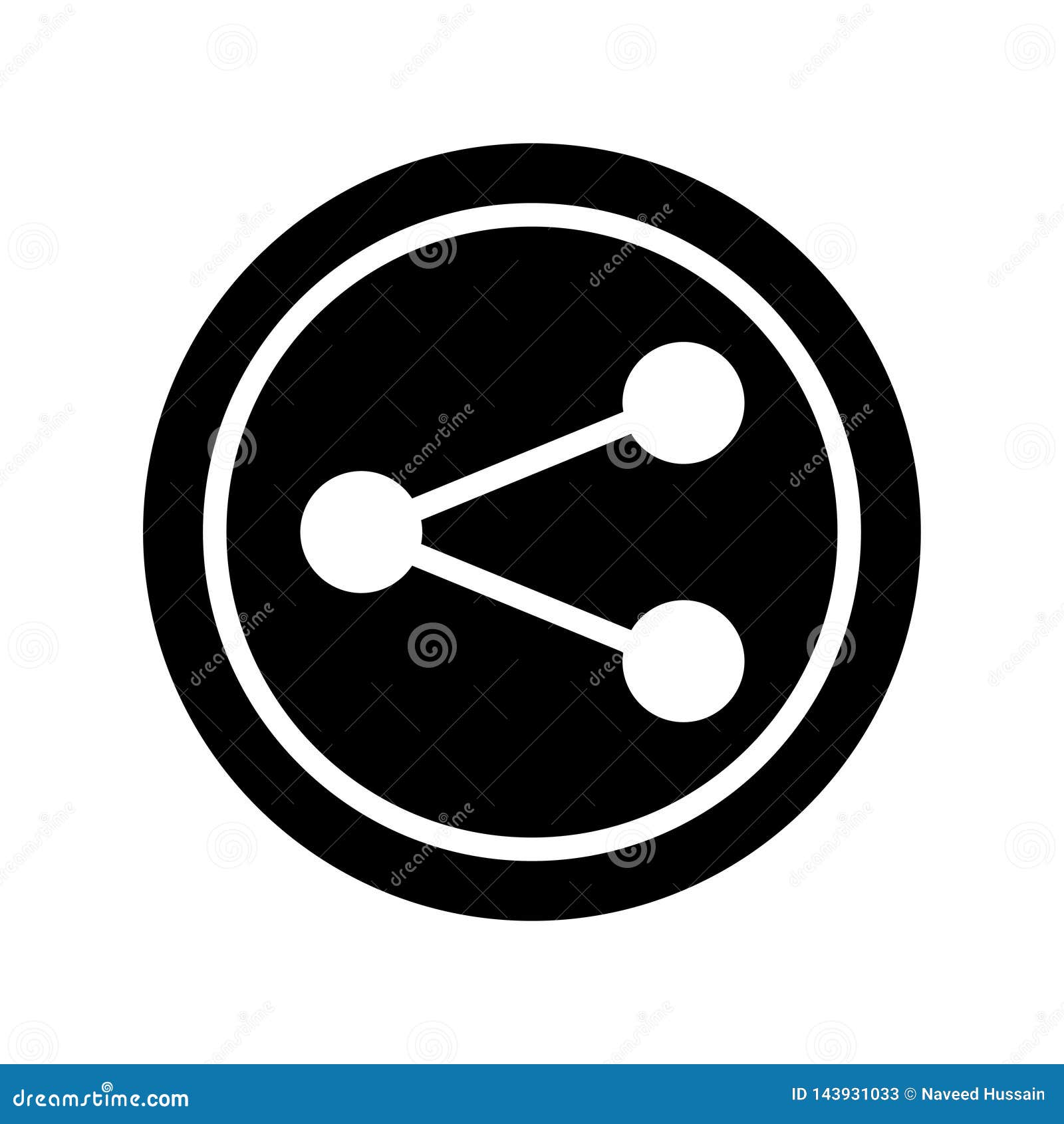 Share Glyph Flat Vector Icon Stock Illustration - Illustration of flat ...