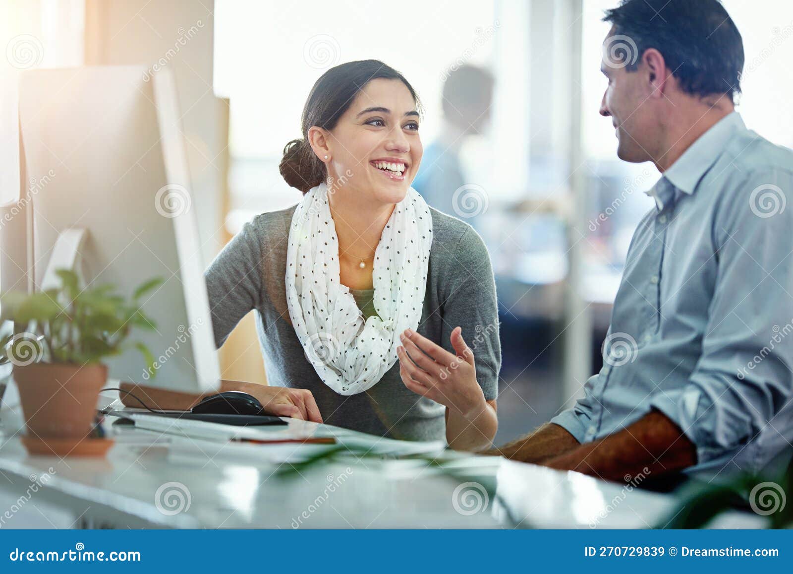 They Share a Great Working Relationship. Two Designers Talking Together ...