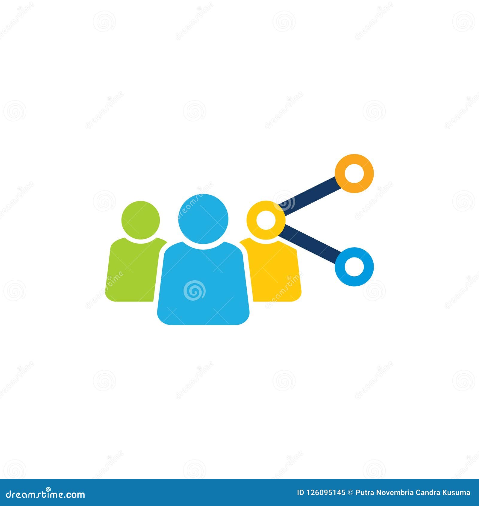 Share Group Logo Icon Design Stock Vector - Illustration of media ...