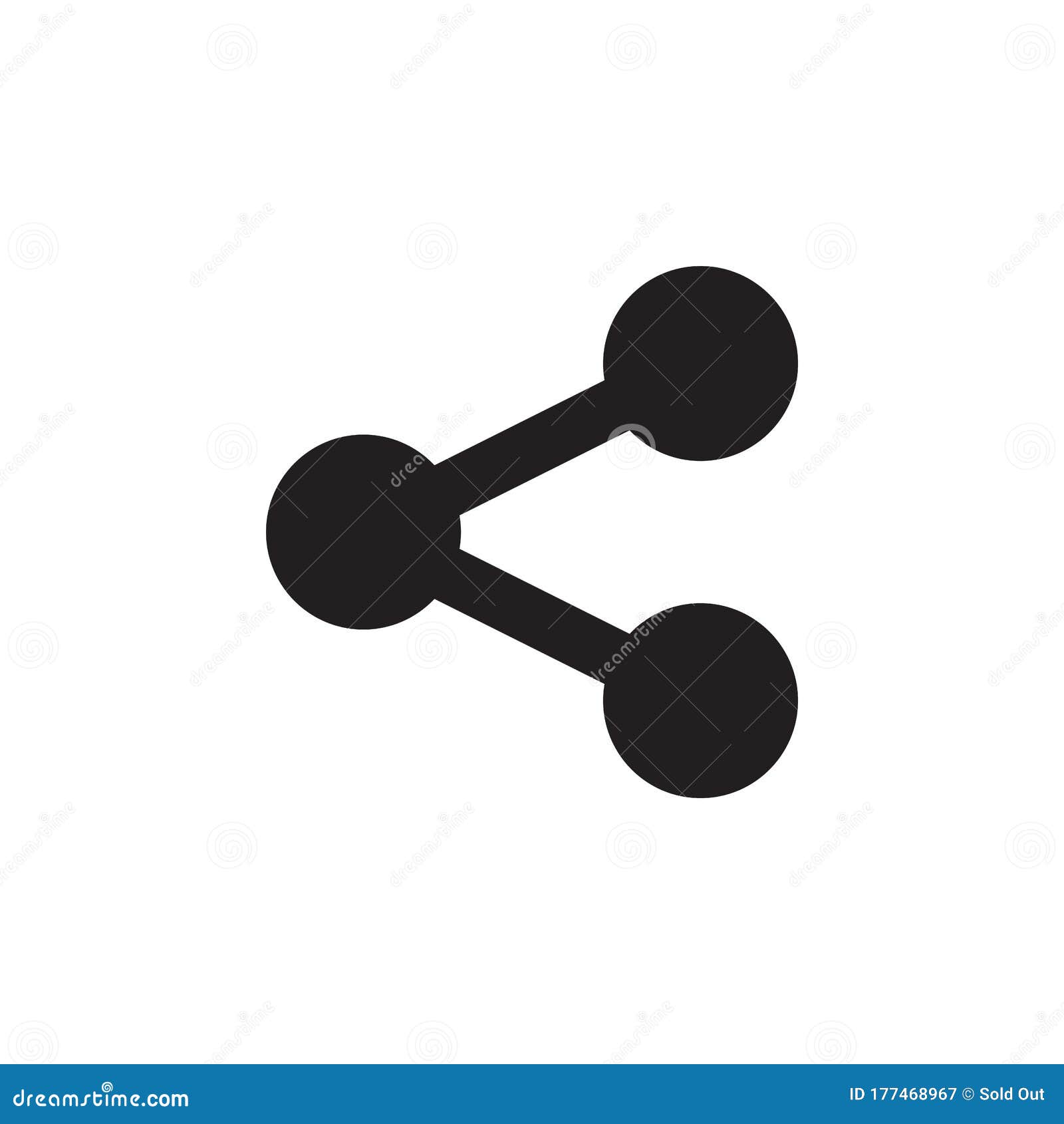 Share Icon Vector Illustration Black and White Stock Illustration ...