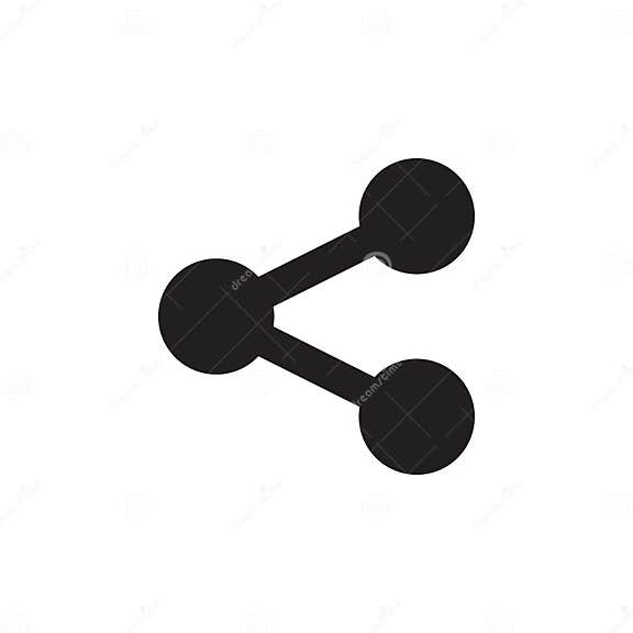 Share Icon Vector Illustration Black and White Stock Illustration ...