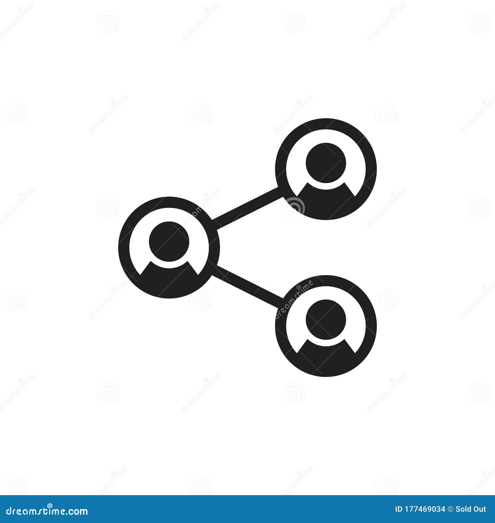 Share Icon Vector Illustration Black and White Stock Illustration ...