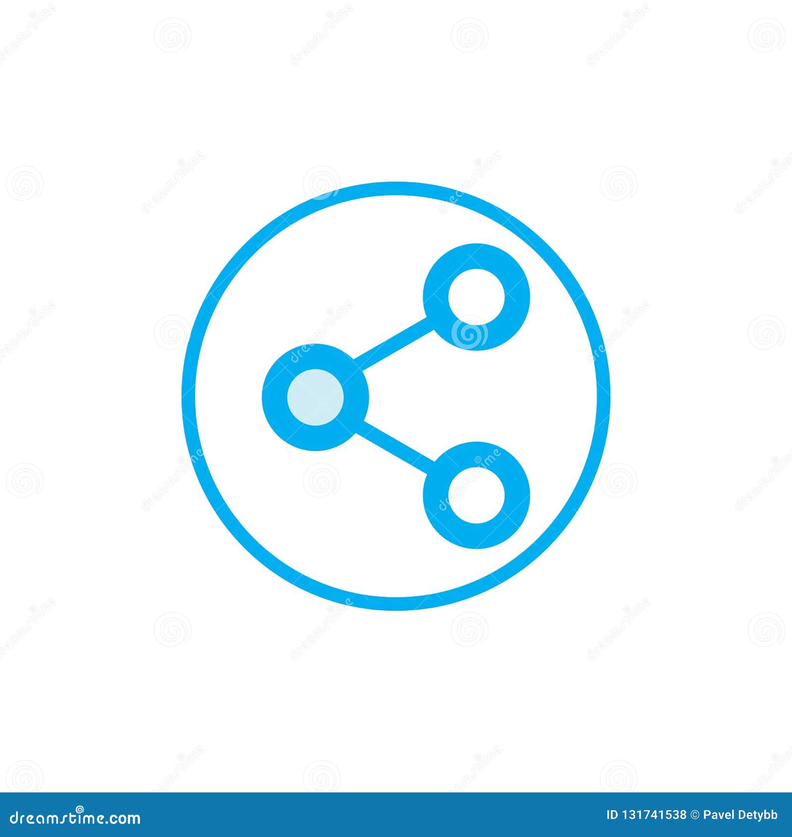 Share Icon. Connection Vector Sign. Vector Illustration. Flat Design ...