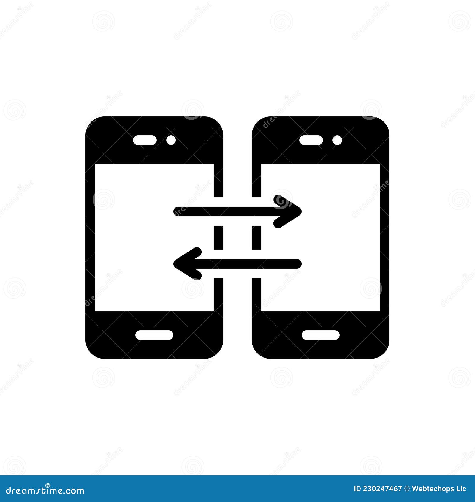 Black Solid Icon for Share, Contribution and Connection Stock Vector ...