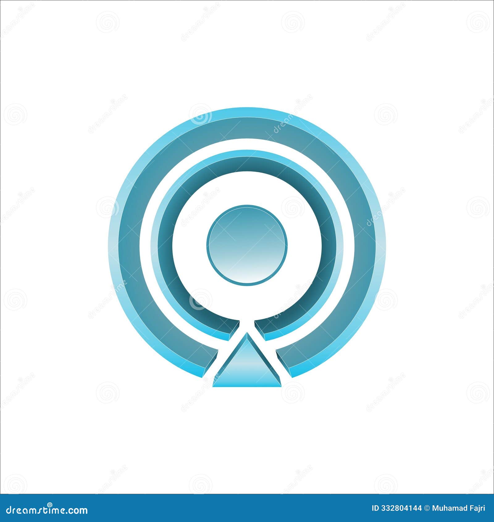 Share Icon in 3d Shape with White Background Stock Vector ...